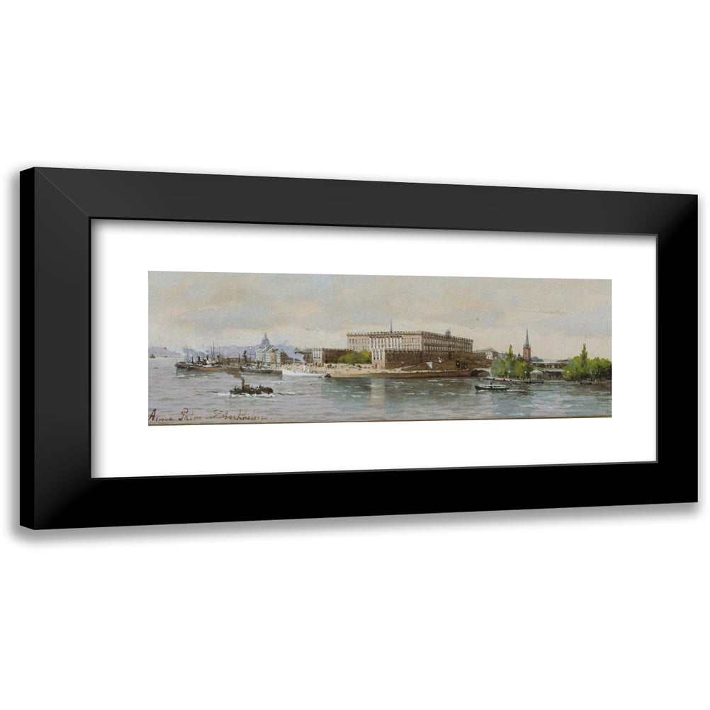 Anonymous 24x11 Black Modern Framed Museum Art Print Titled - View of ...