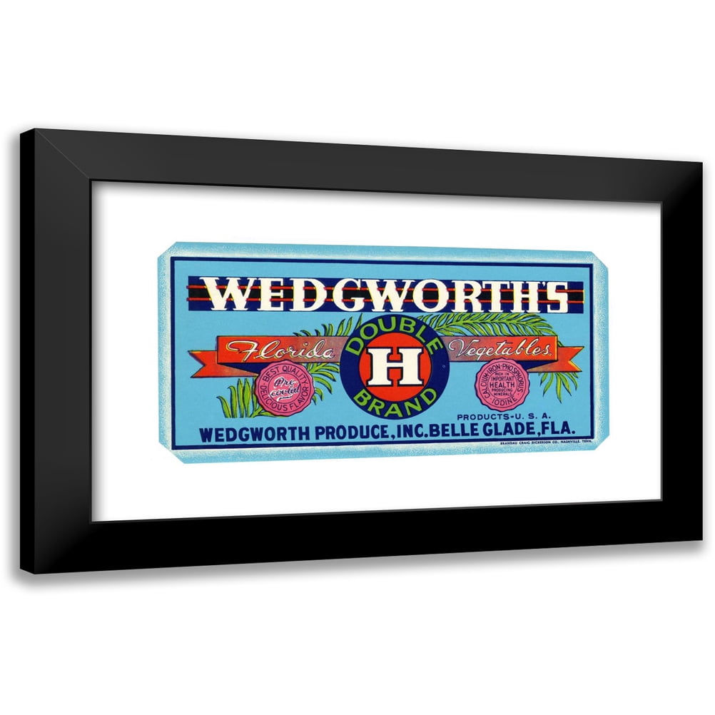 Anonymous 24x14 Black Modern Framed Museum Art Print Titled - Wedgworth ...