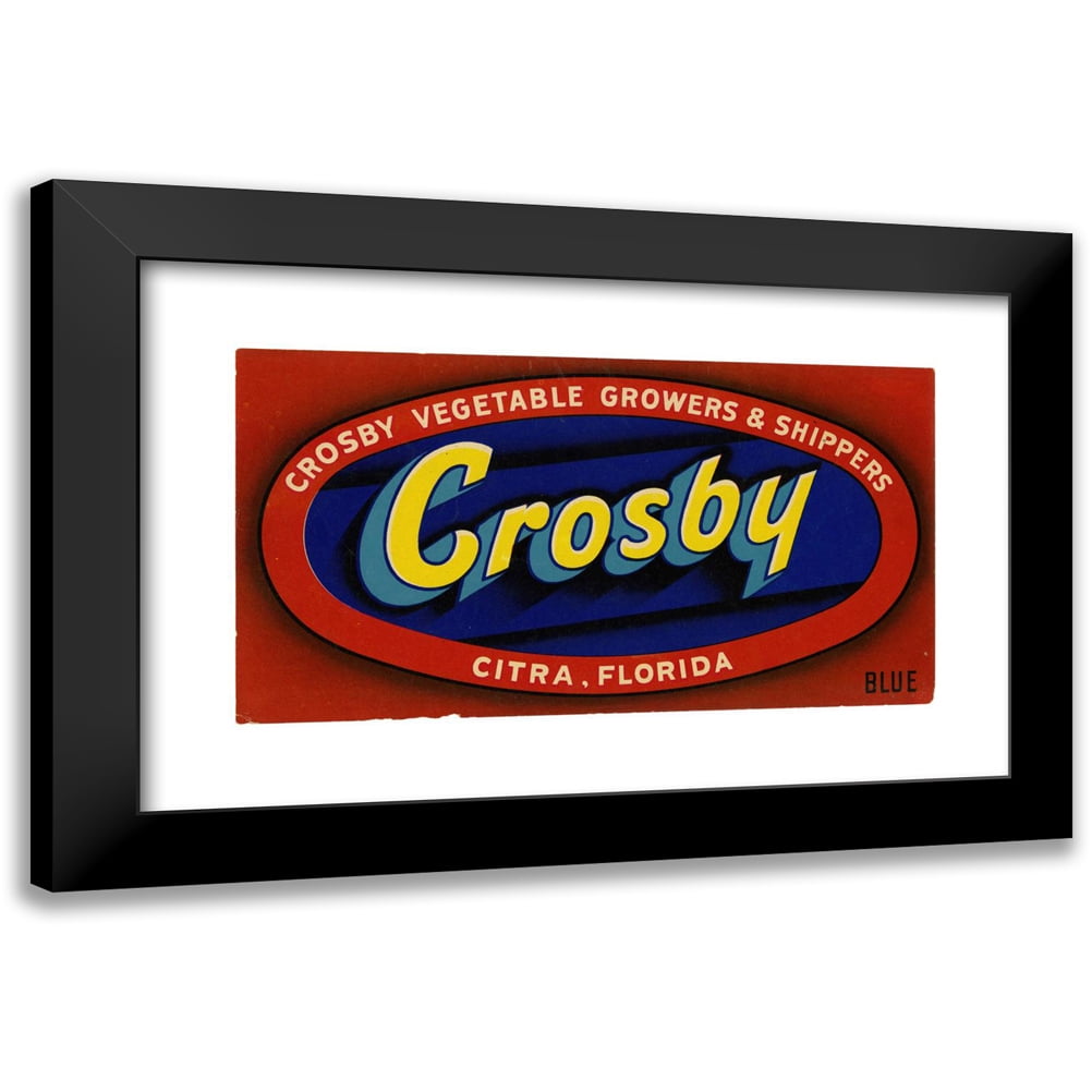 Anonymous 24x15 Black Modern Framed Museum Art Print Titled - Vegetable ...