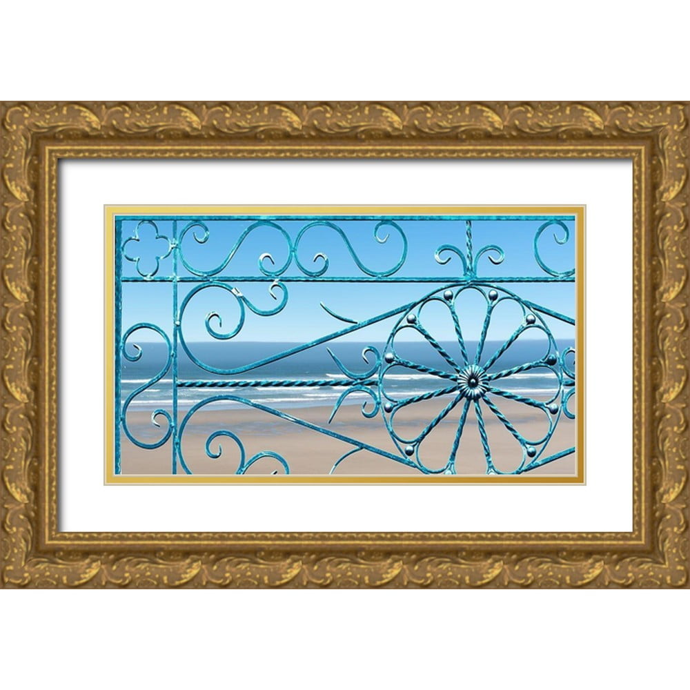 Anonymous 24x15 Gold Ornate Wood Framed with Double Matting Museum Art ...