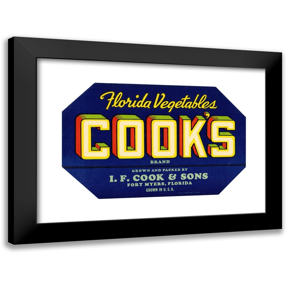 Anonymous 24x17 Black Modern Framed Museum Art Print Titled - Cook's ...