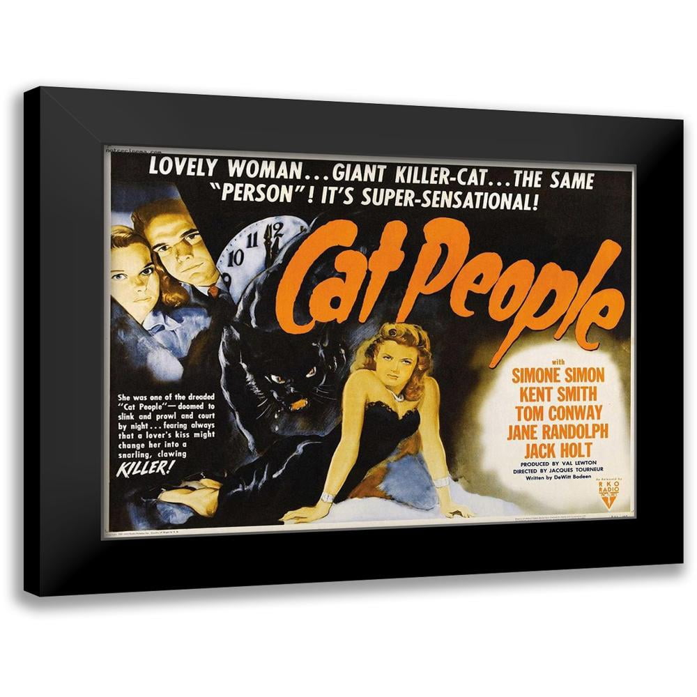 Anonymous 24x19 Black Modern Framed Museum Art Print Titled - Cat ...