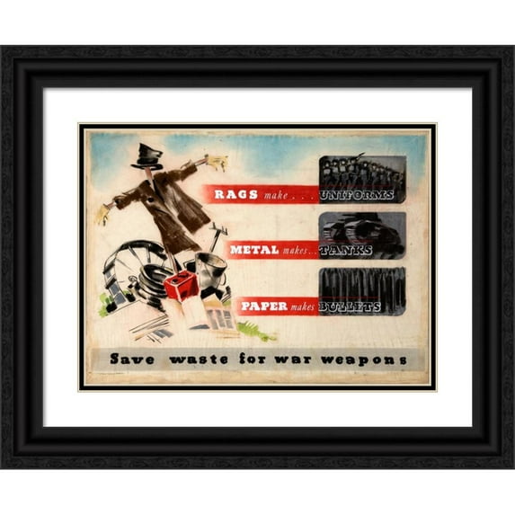 Anonymous 24x19 Black Ornate Framed Double Matted Museum Art Print ...