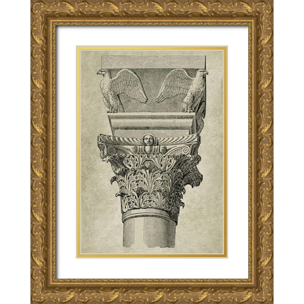 Anonymous 24x32 Gold Ornate Wood Framed with Double Matting Museum Art ...