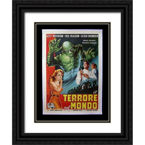 Anonymous 25x32 Black Ornate Wood Framed with Double Matting Museum Art ...