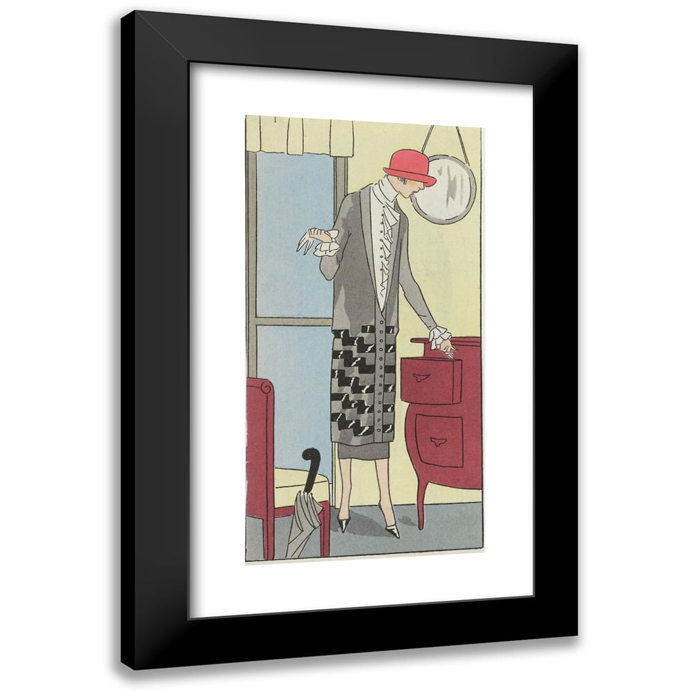Anonymous 9x14 Black Modern Framed Museum Art Print Titled - Pascaline ...