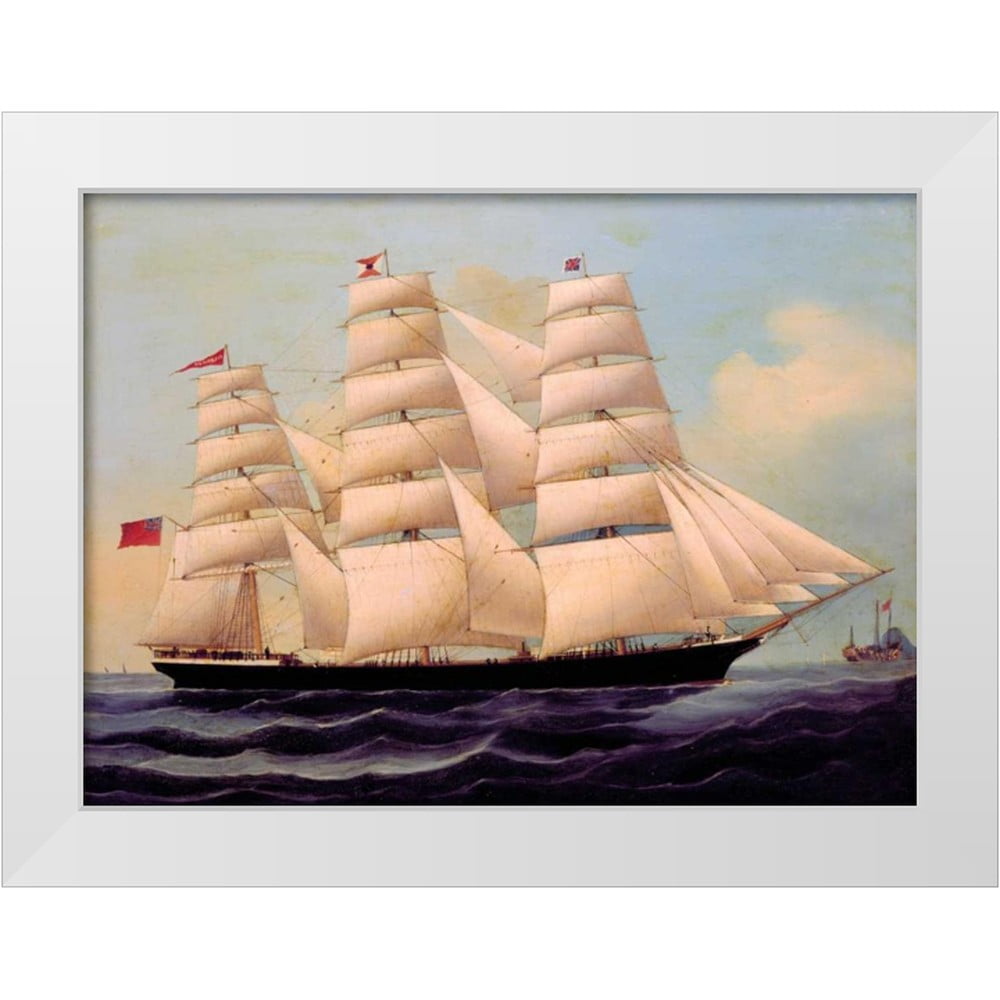 Anonymous, Chinese 1866 18x14 White Modern Wood Framed Museum Art Print ...