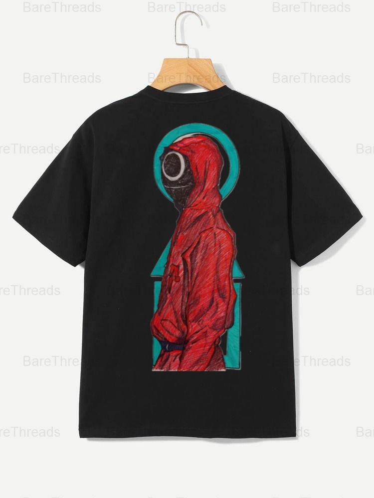 Anonymous Figure T-Shirt - Red Suit Graphic Tee , For Men/Women,Up to ...