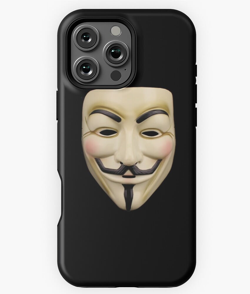 Anonymous Hacker Guy Fawkes Mask Phone Case for iPhone 16 15 14 13 12 ...