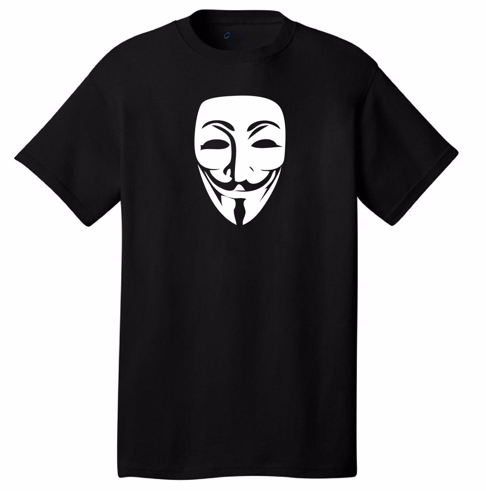 Anonymous Mask T-shirt Revolution Mask V For Vendetta style movie ...
