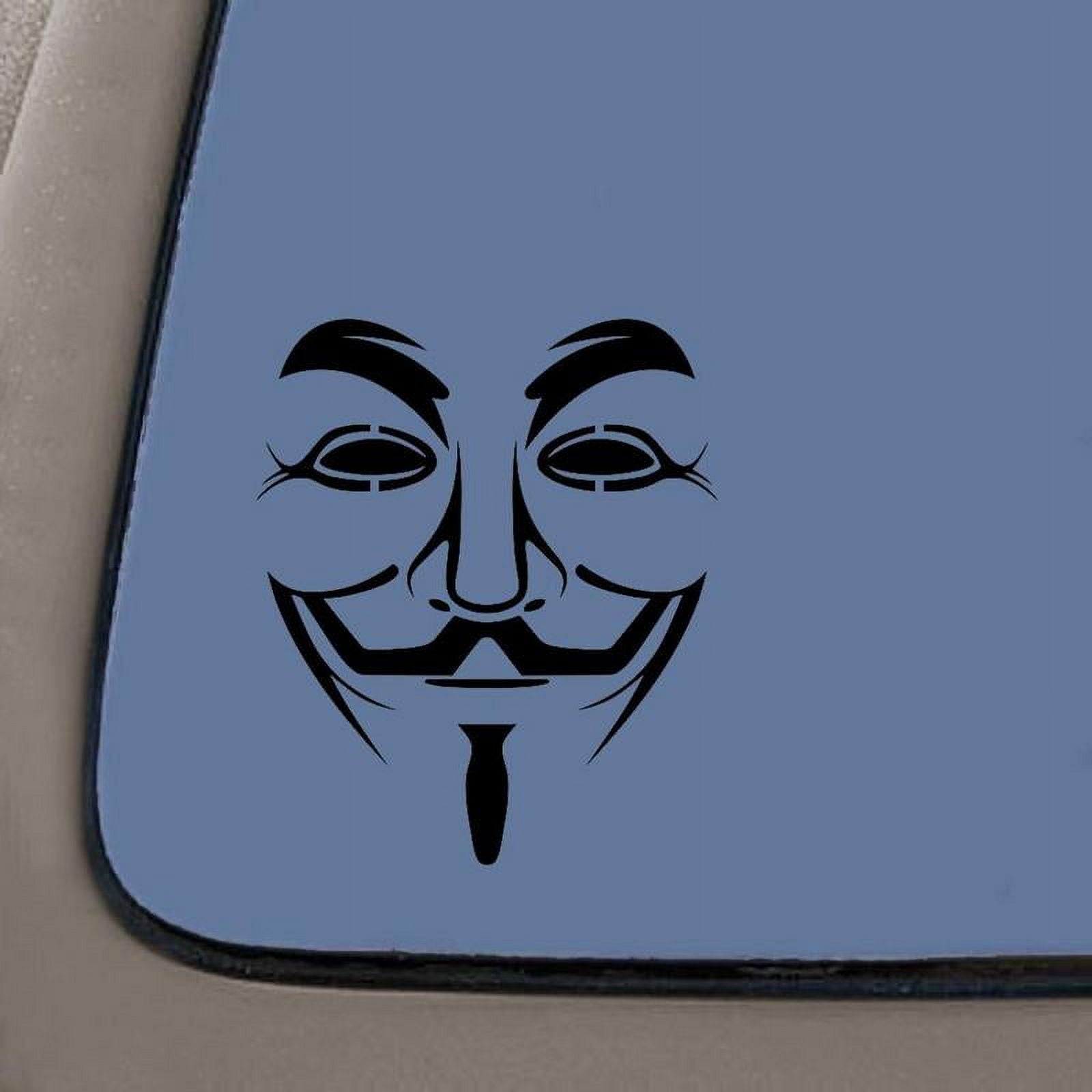 Anonymous Vinyl Decal | 5.5-Inches Tall | Black Vinyl Decal | Car Truck ...
