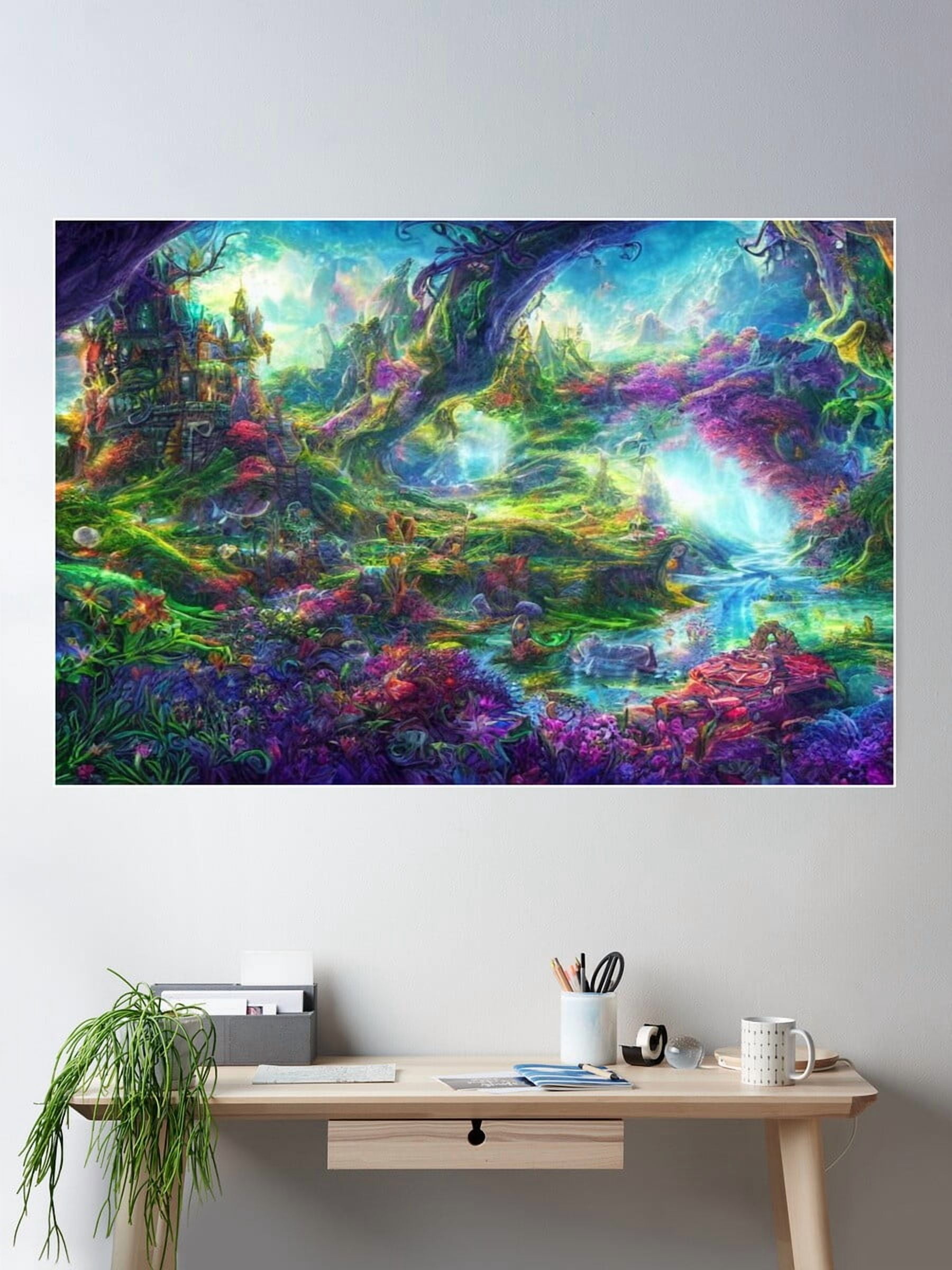 Another Fairy Garden Poster Wall Art Modern Wall Decor For Living Room ...