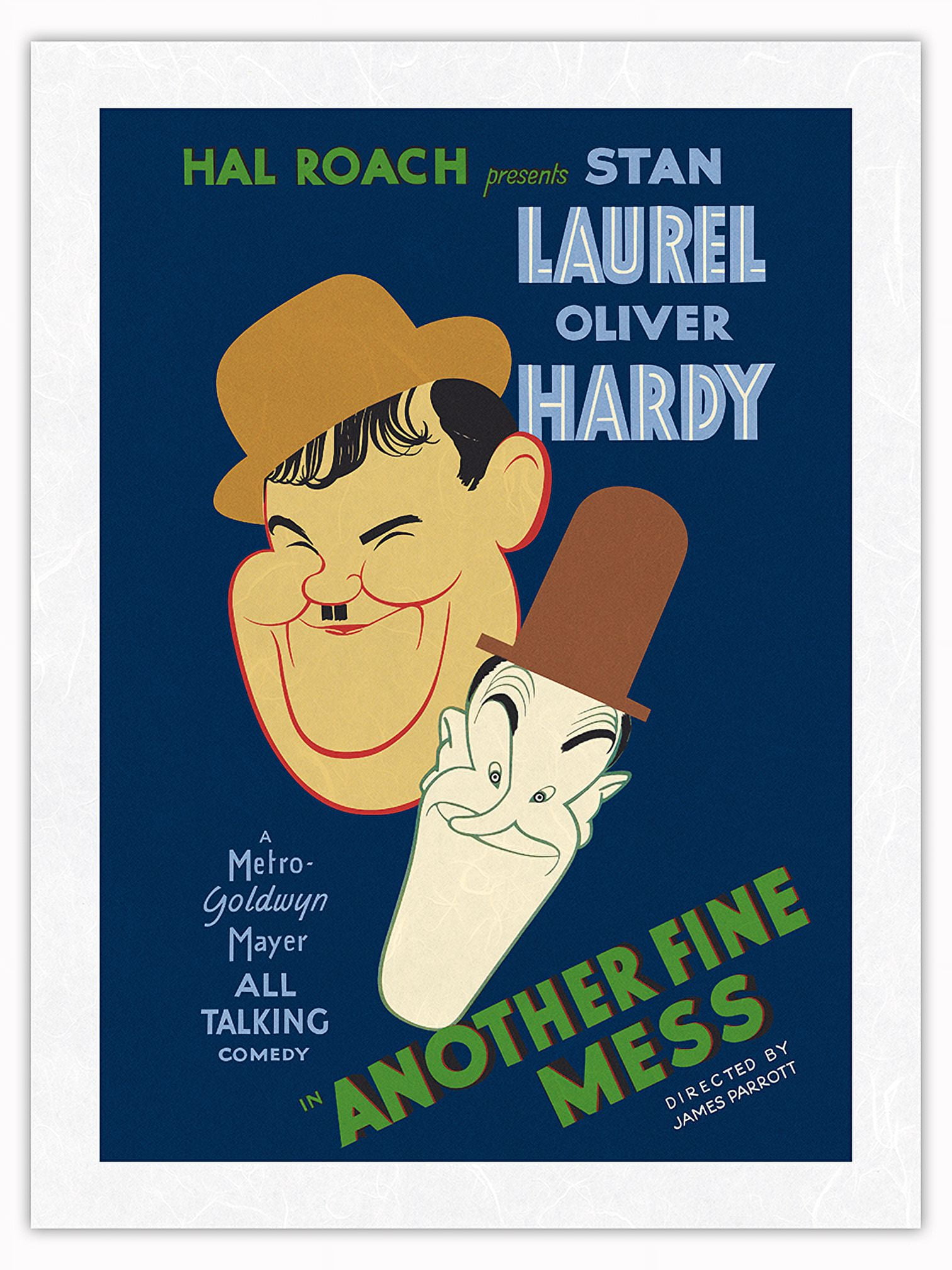 Another Fine Mess - Starring Laurel & Hardy - Vintage Film Movie Poster ...