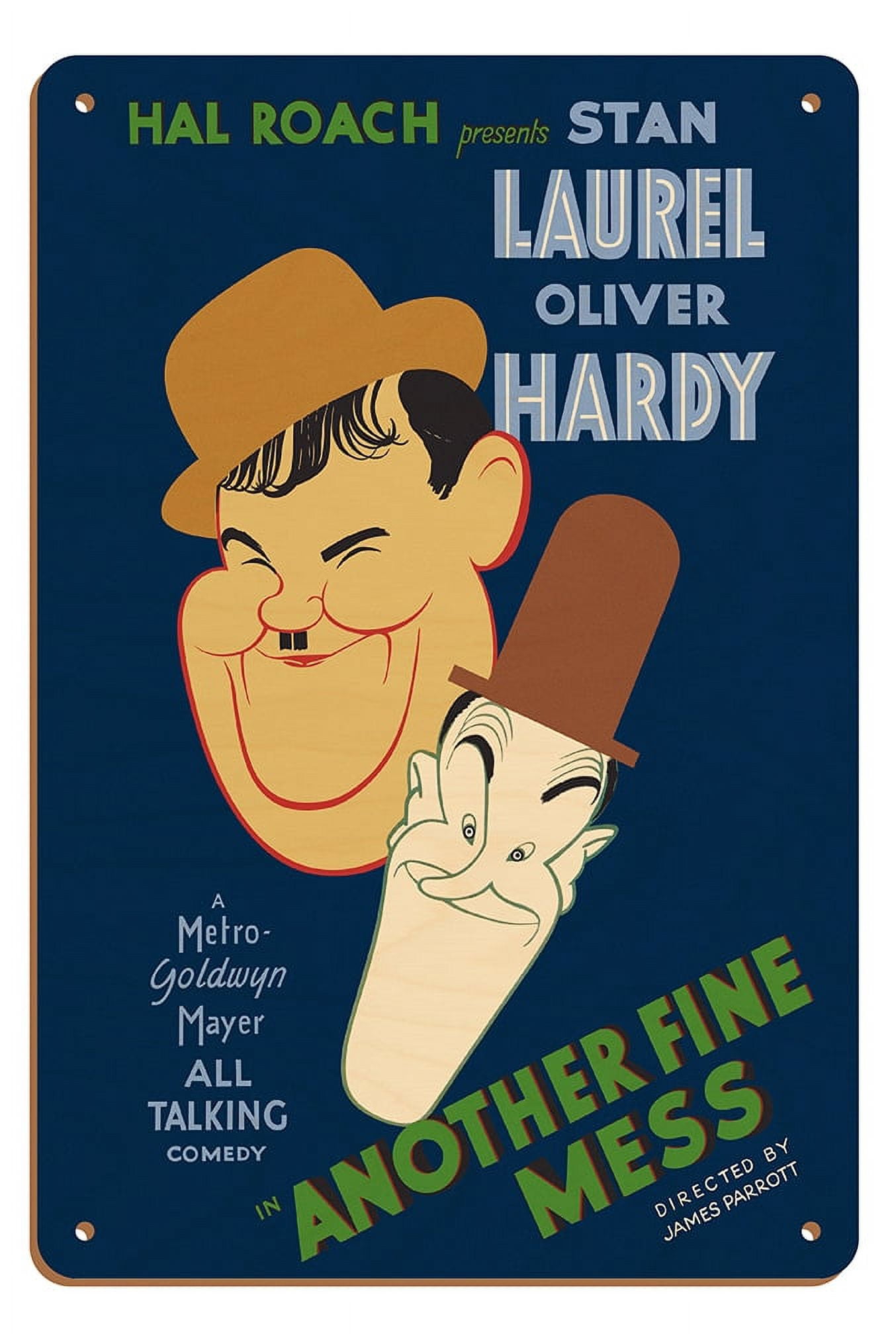 Another Fine Mess - Starring Laurel & Hardy - Vintage Film Movie Poster ...