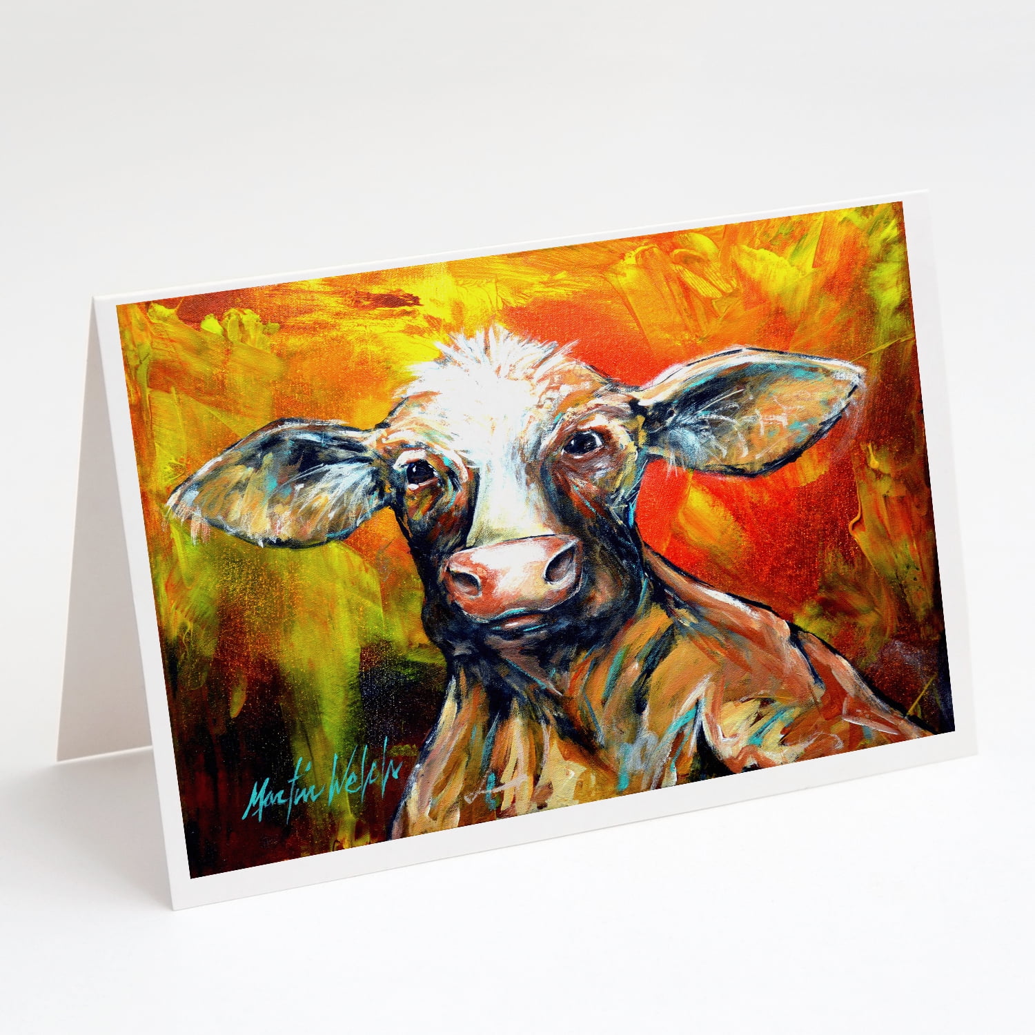 Another Happy Cow Greeting Cards Pack of 8 7 in x 5 in - Walmart.com