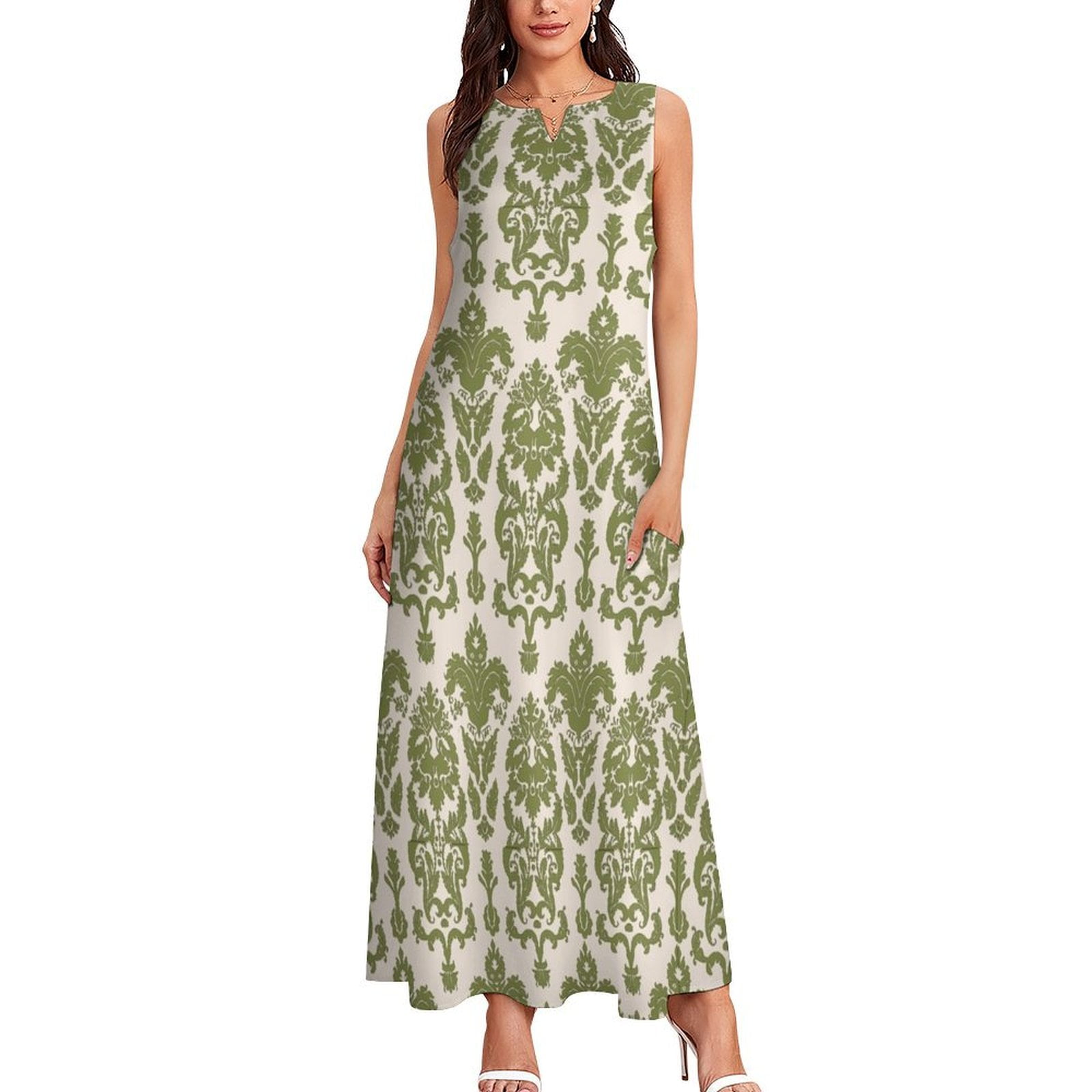 Another Sound of Music Von Trapp Curtain Pattern Long Dress elegant ...