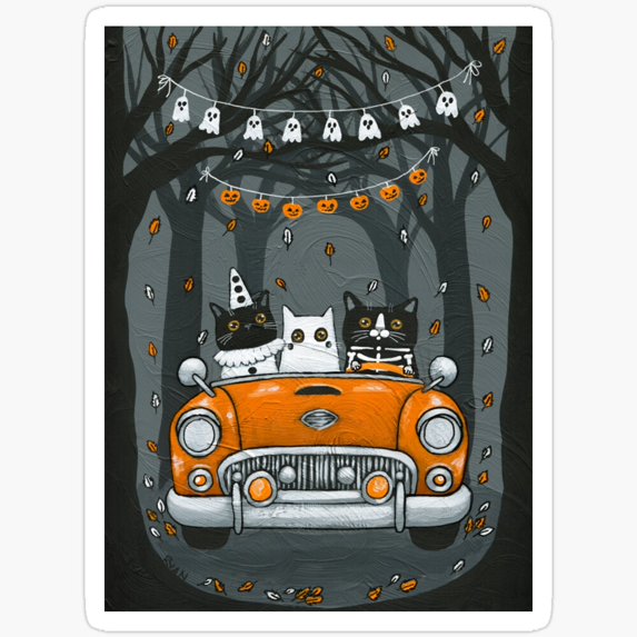 Another Spooky Drive Sticker Phone Decal Water Bottle Stickers Car ...