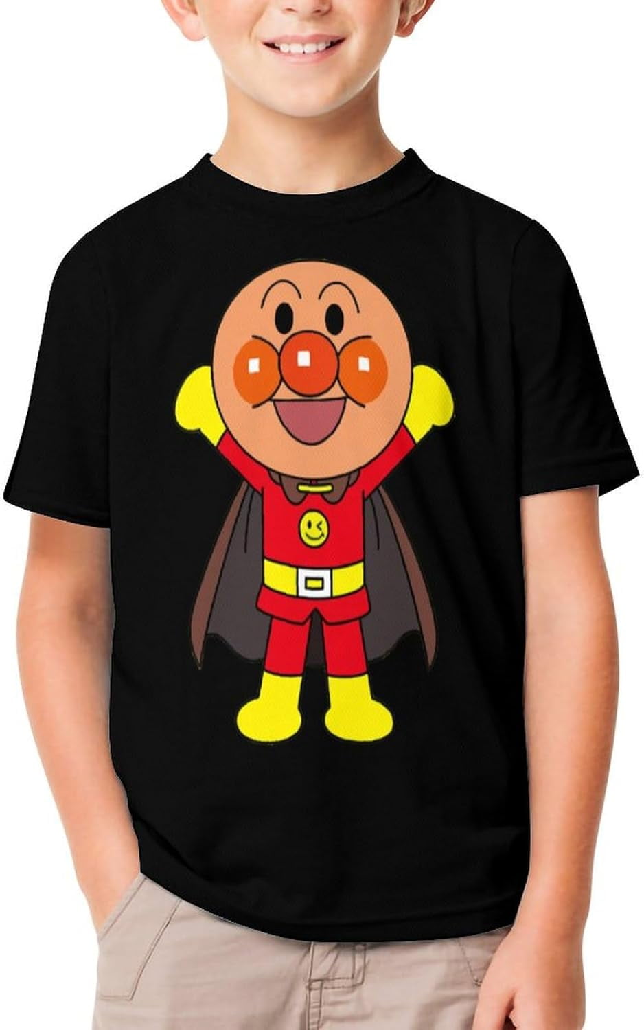 Anpanman Boys Girls Shirts Short Sleeve 3D Print Funny Colorful Tee ...