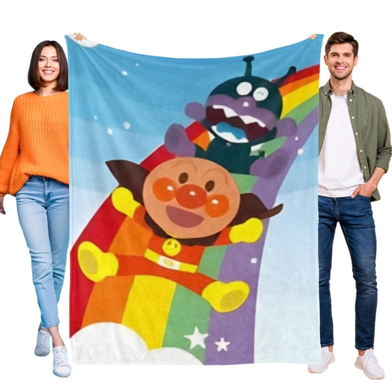 Anpanman flannel blanket 39*59 inch soft and comfortable with clear ...