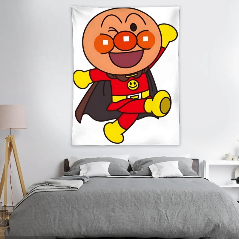 Anpanman tapestry 40 x 60 inches with vivid colors realistic details ...