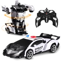 1:18 Scale Transform RC Car Robot, 2.4G Remote Control, One Button ...