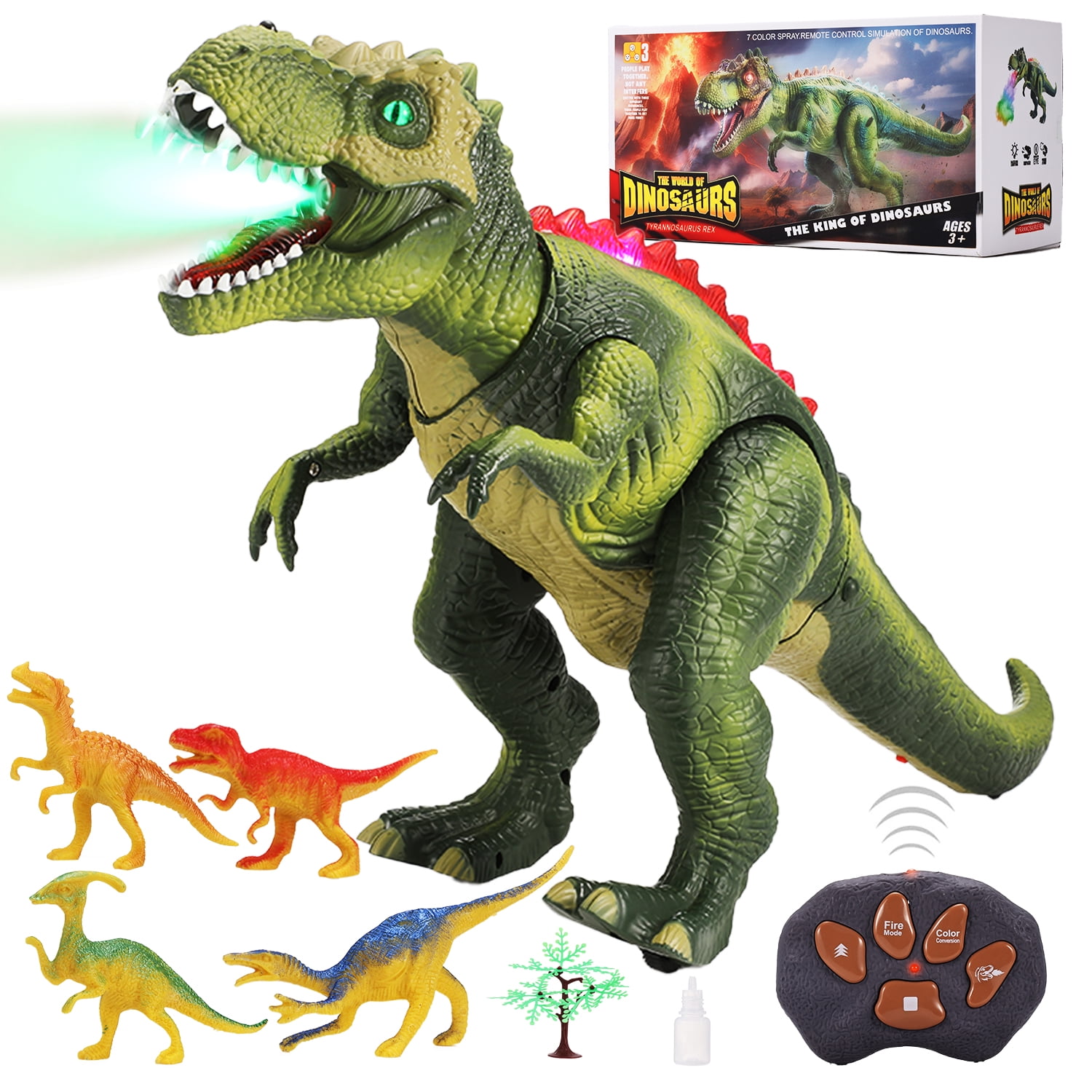 Anpro Remote Control Dinosaur Toy for Kids, T-rex Robot Dinosaur Toys ...