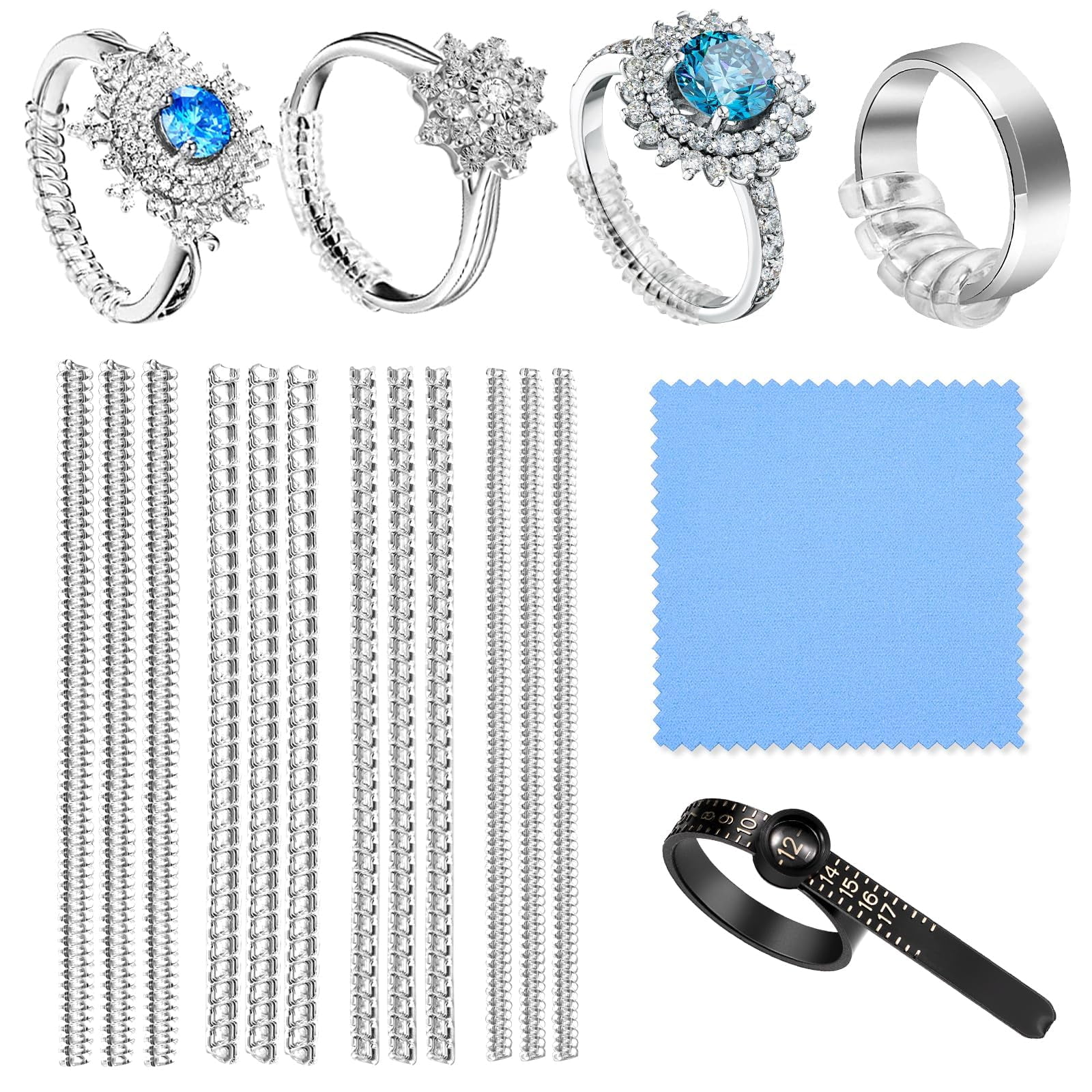 Anpro Ring Size Adjuster for Loose Rings - Invisible Ring Size Adjuster ...