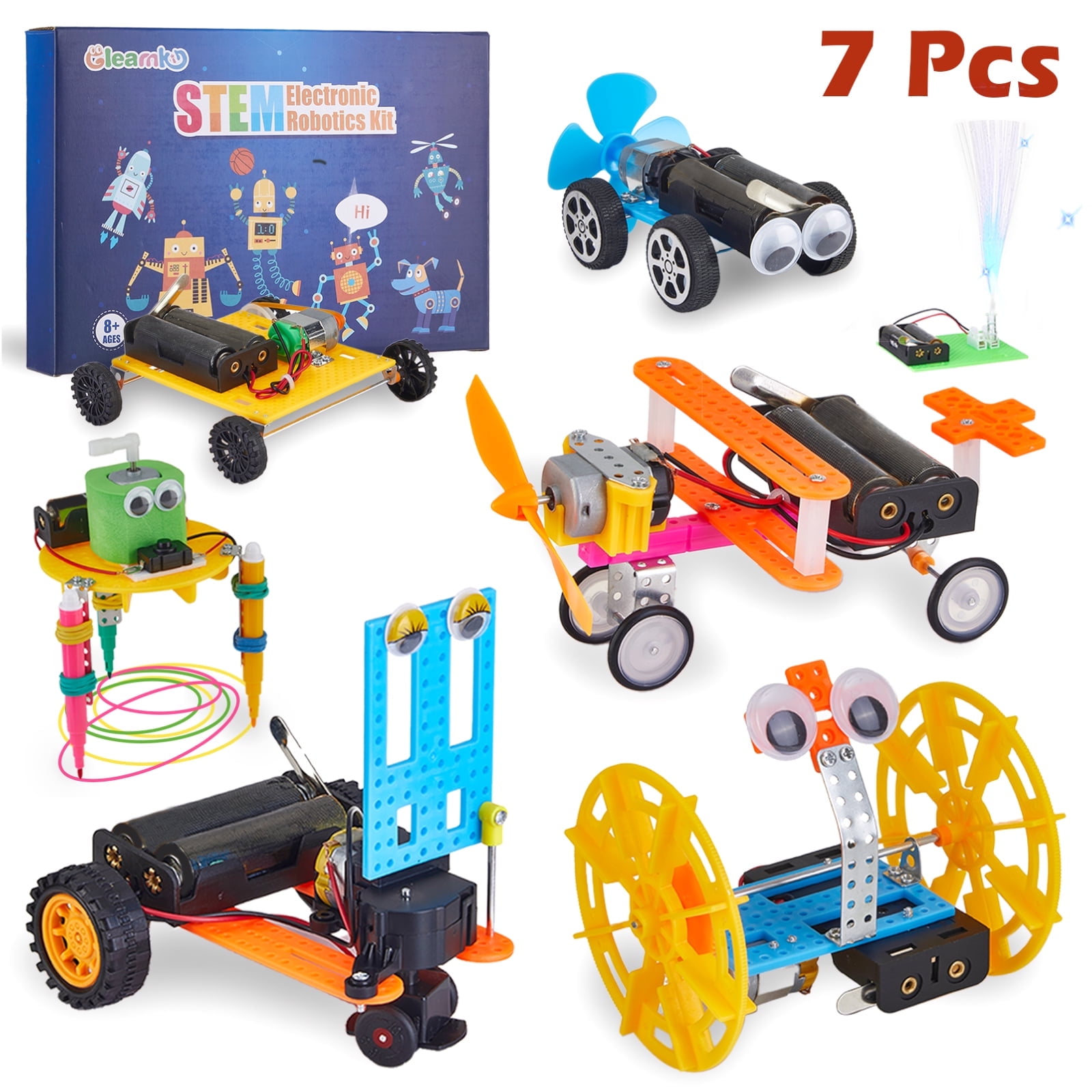 Anpro STEM Robotics Kit for Kids, 7 Set Science Experiments Project ...