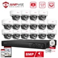 Anpviz 16CH 4K 8MP PoE Home Security Camera System, H.265+ NVR AI CCTV ...