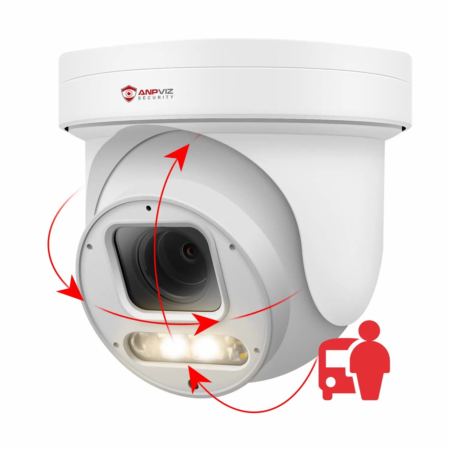 Anpviz 6MP PoE PTZ Camera Outdoor, 5X Optical Zoom 2.7~13.5mm Lens, Pan ...