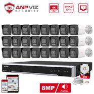 Anpviz 32CH 4K 8MP PoE Home Security Camera System, H.265+ NVR AI CCTV System and 32PCS 8MP Full ...
