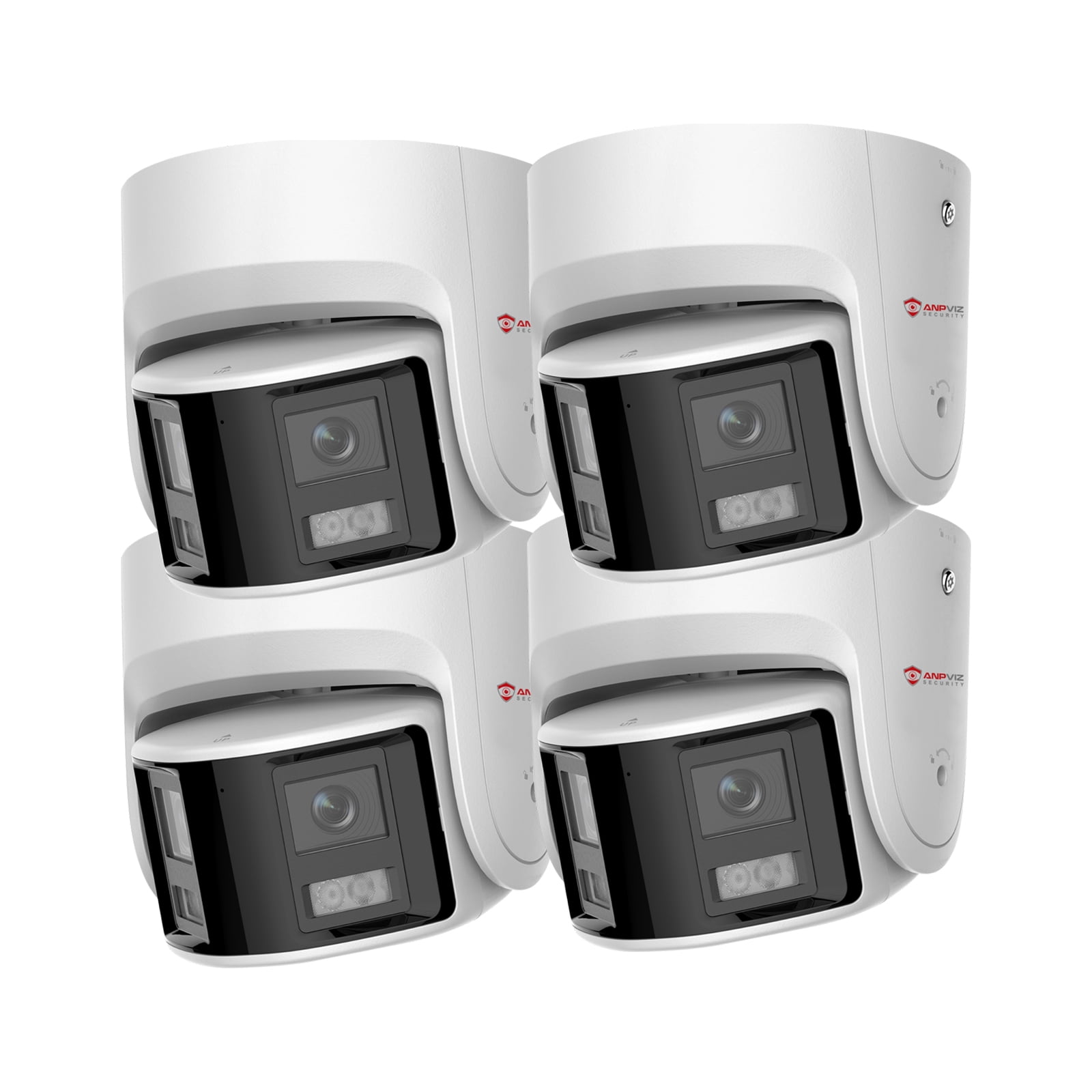 Anpviz 8MP PoE Dual-Lens Turret Security Camera, Panoramic 180°Ultra ...