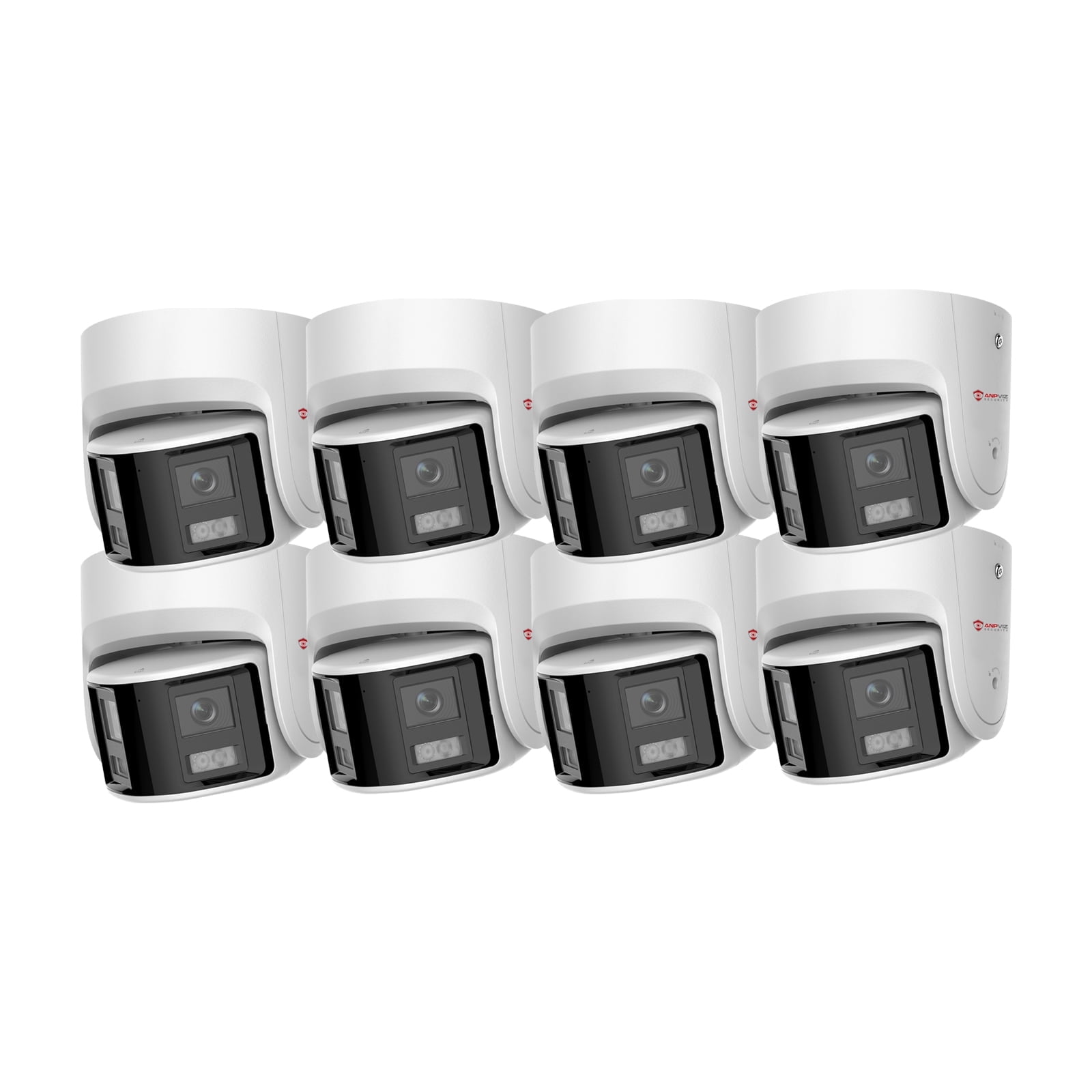 Anpviz 8MP PoE Dual-Lens Turret Security Camera, Panoramic 180°Ultra ...