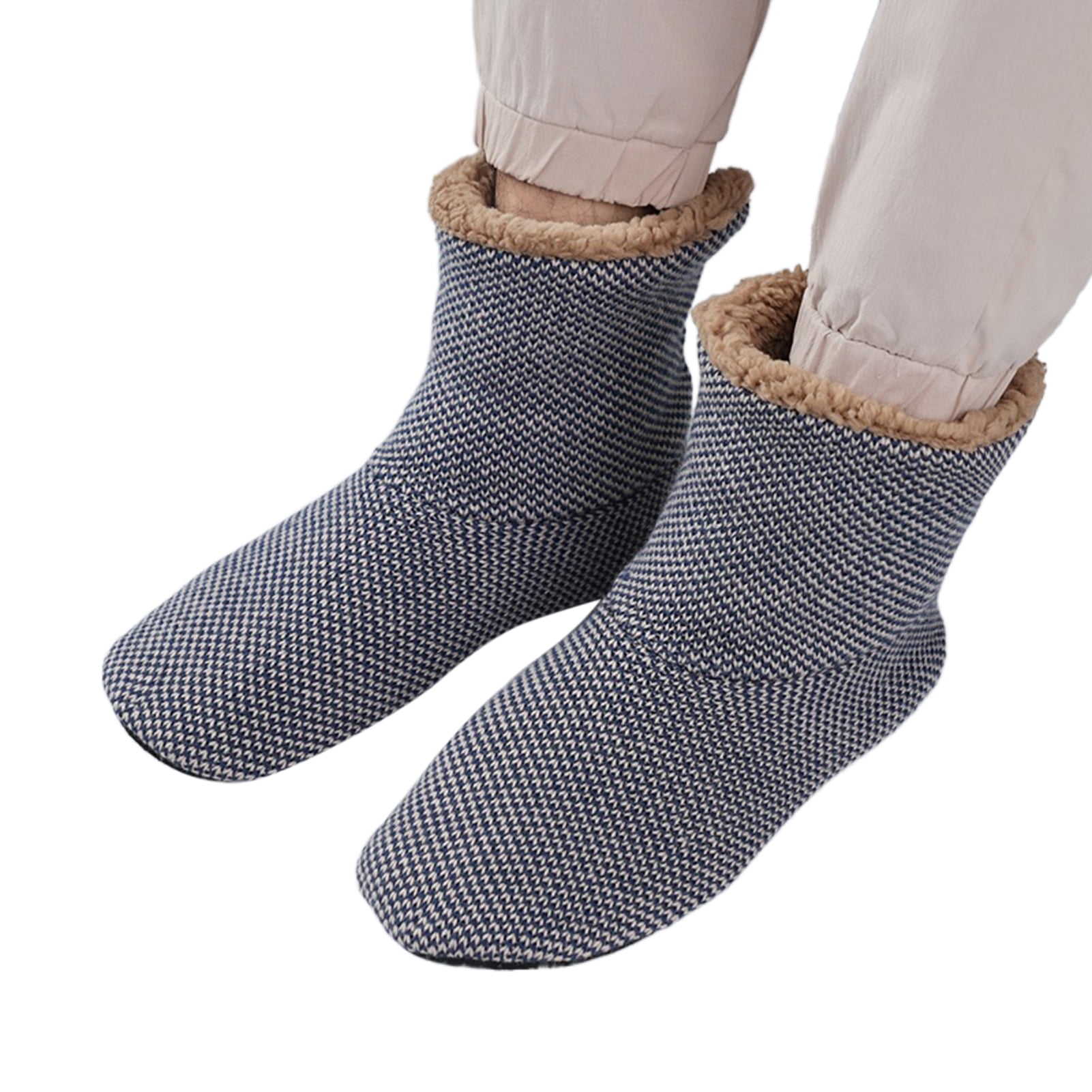 Anqbci 1 Pair Winter Floor Socks Thickened Fuzzy Plush Warmth Retention ...