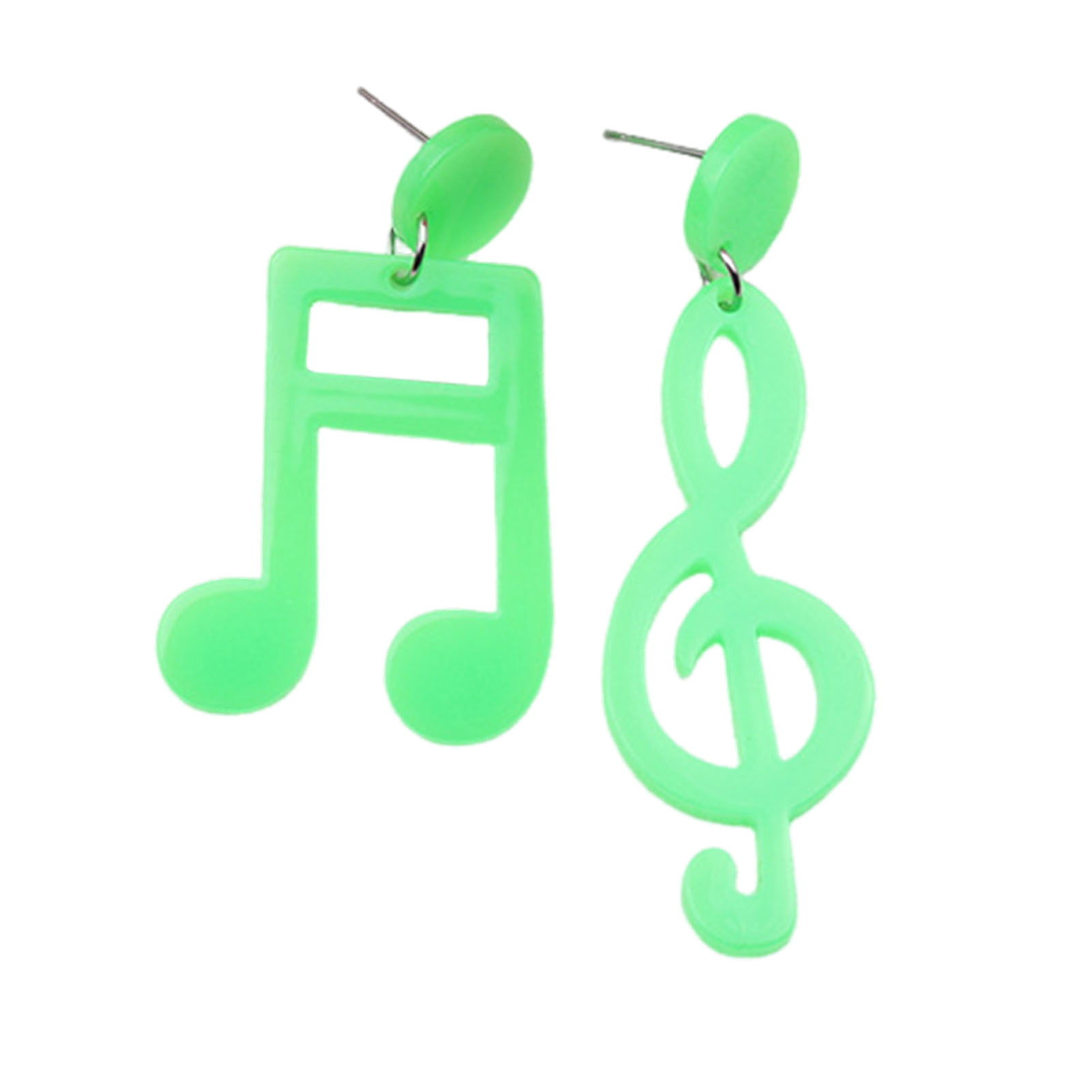 Anqbci 1 Pair Women Earrings Musical Note Shape Asymmetric Hollow Out ...