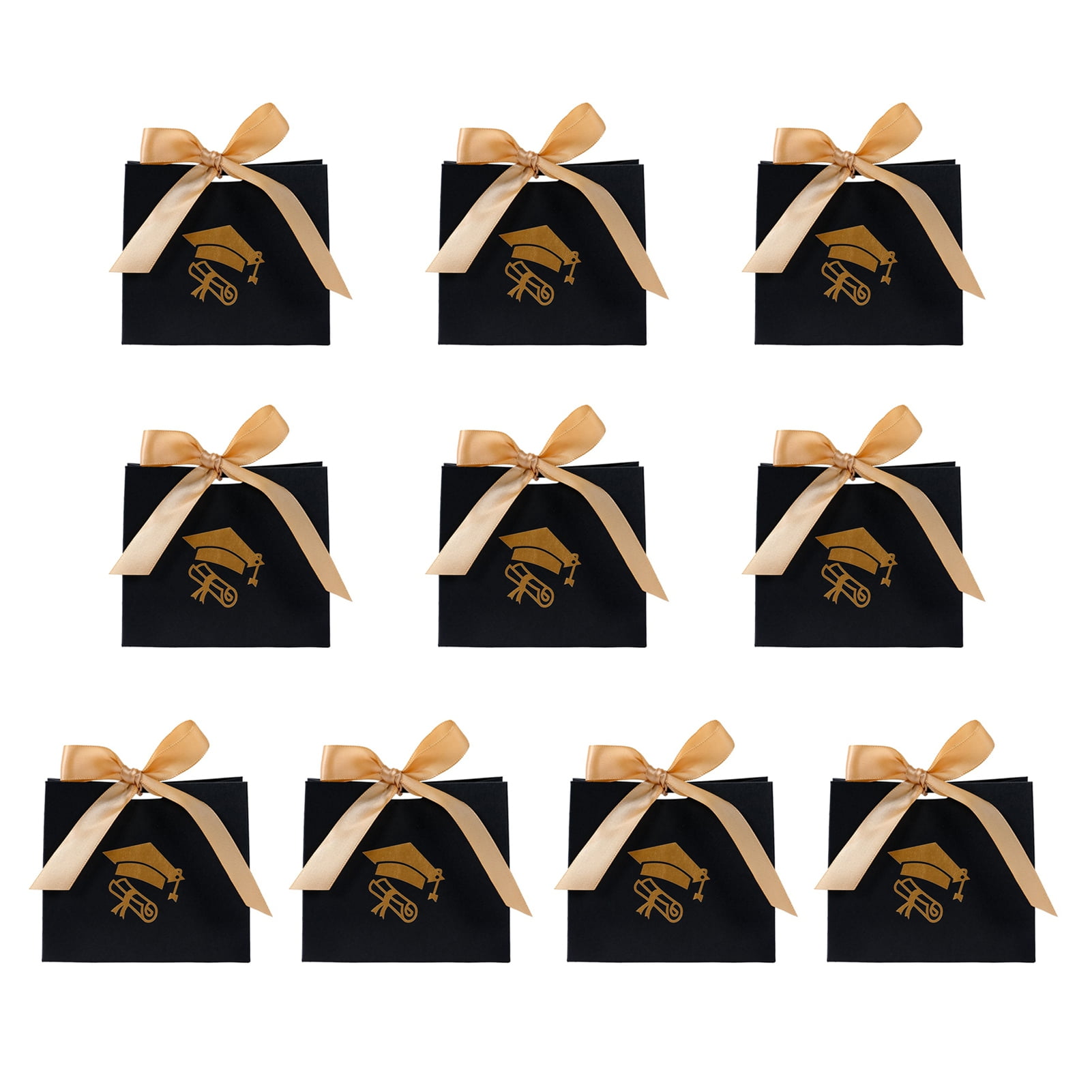 Anqbci 10 Pcs Graduation Cap Gift Box Class of 2025 Congrats Grad Candy ...