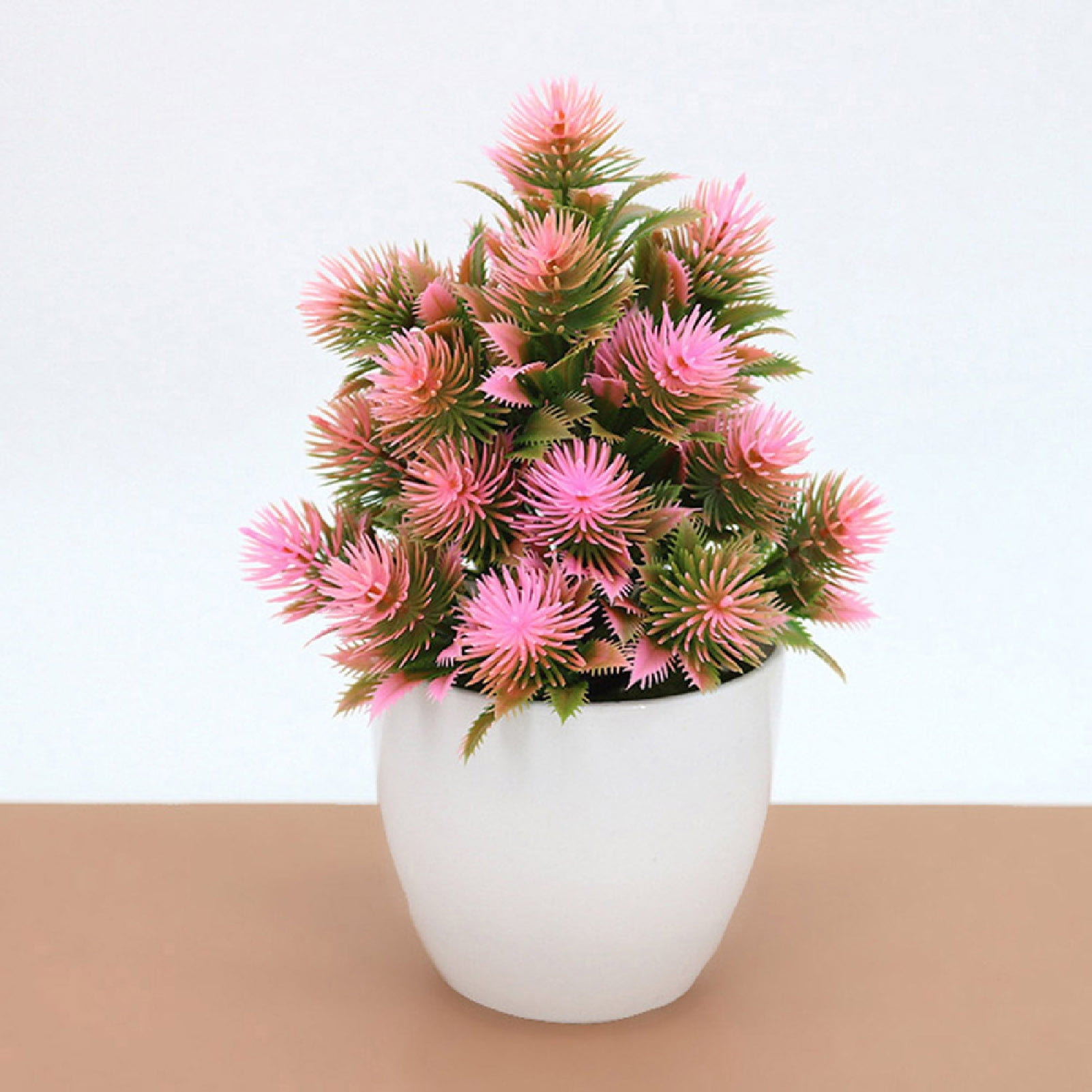Anqbci 1Pc Unfading Artificial Flower Easy to Maintain Mini Fake Bonsai ...