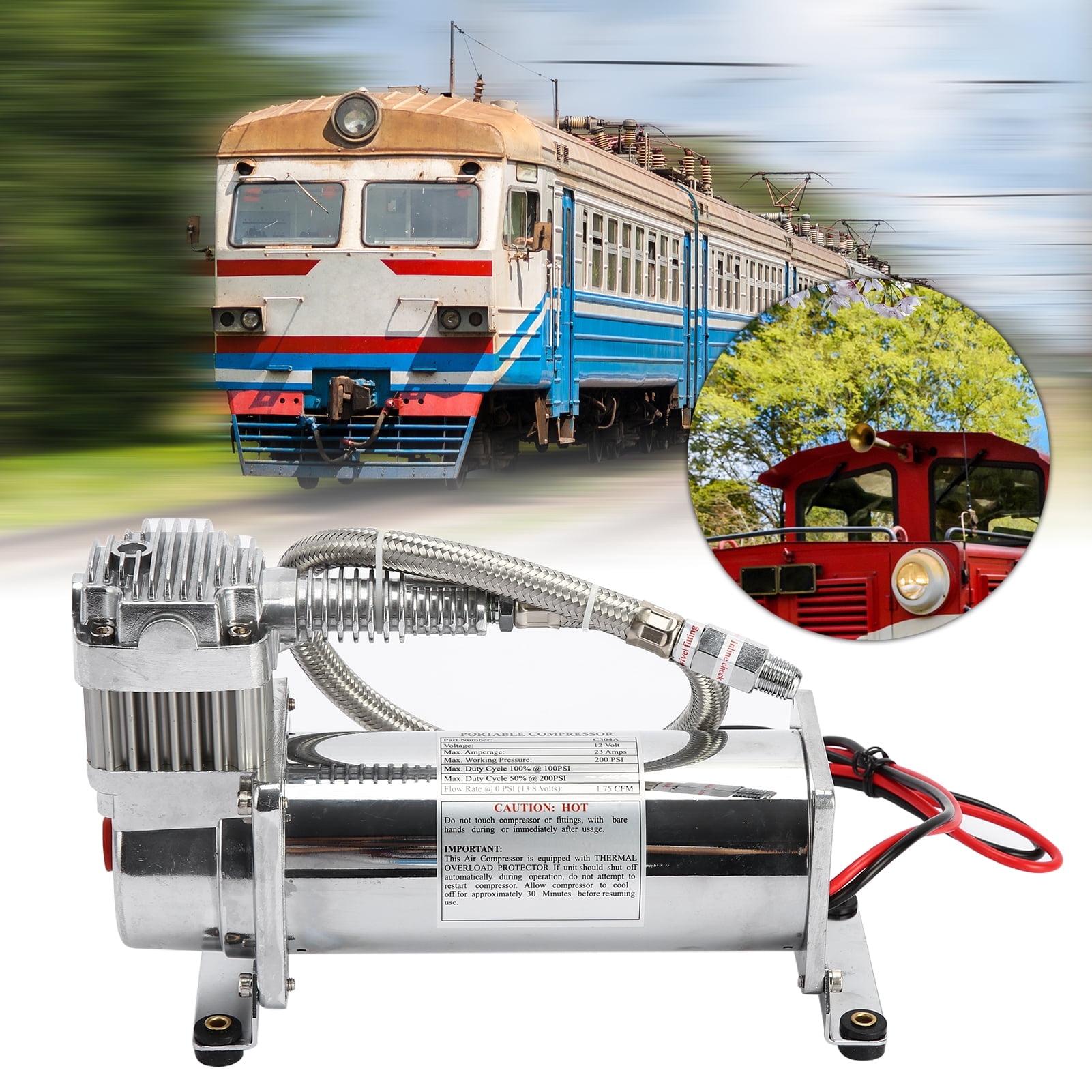 Anqbci 2 Pack Air Compressor Dustproof Stable Performance On-Board ...