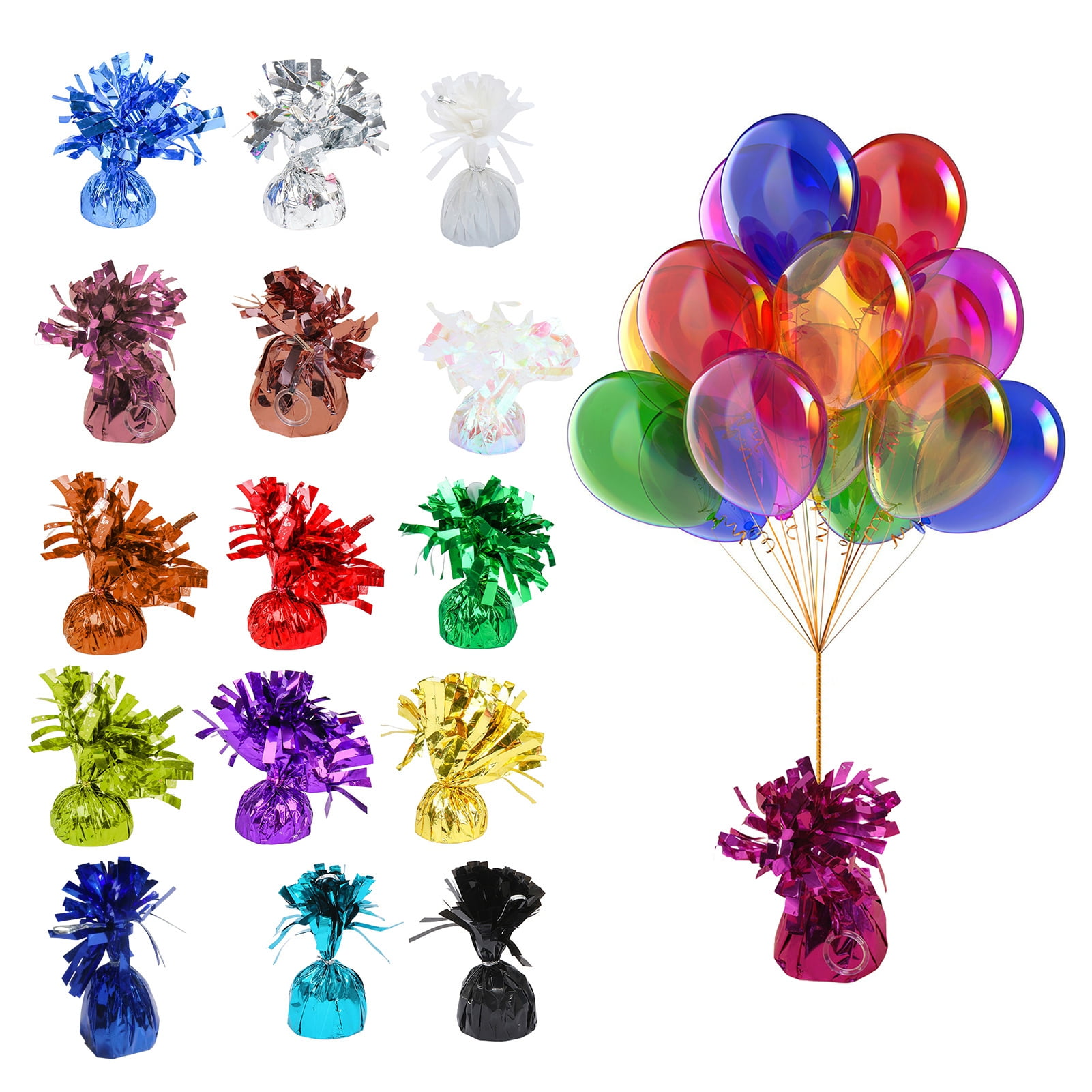 Anqbci 6Pcs Balloon Weights Anti-floating Balloon Gravity Blocks Foil ...