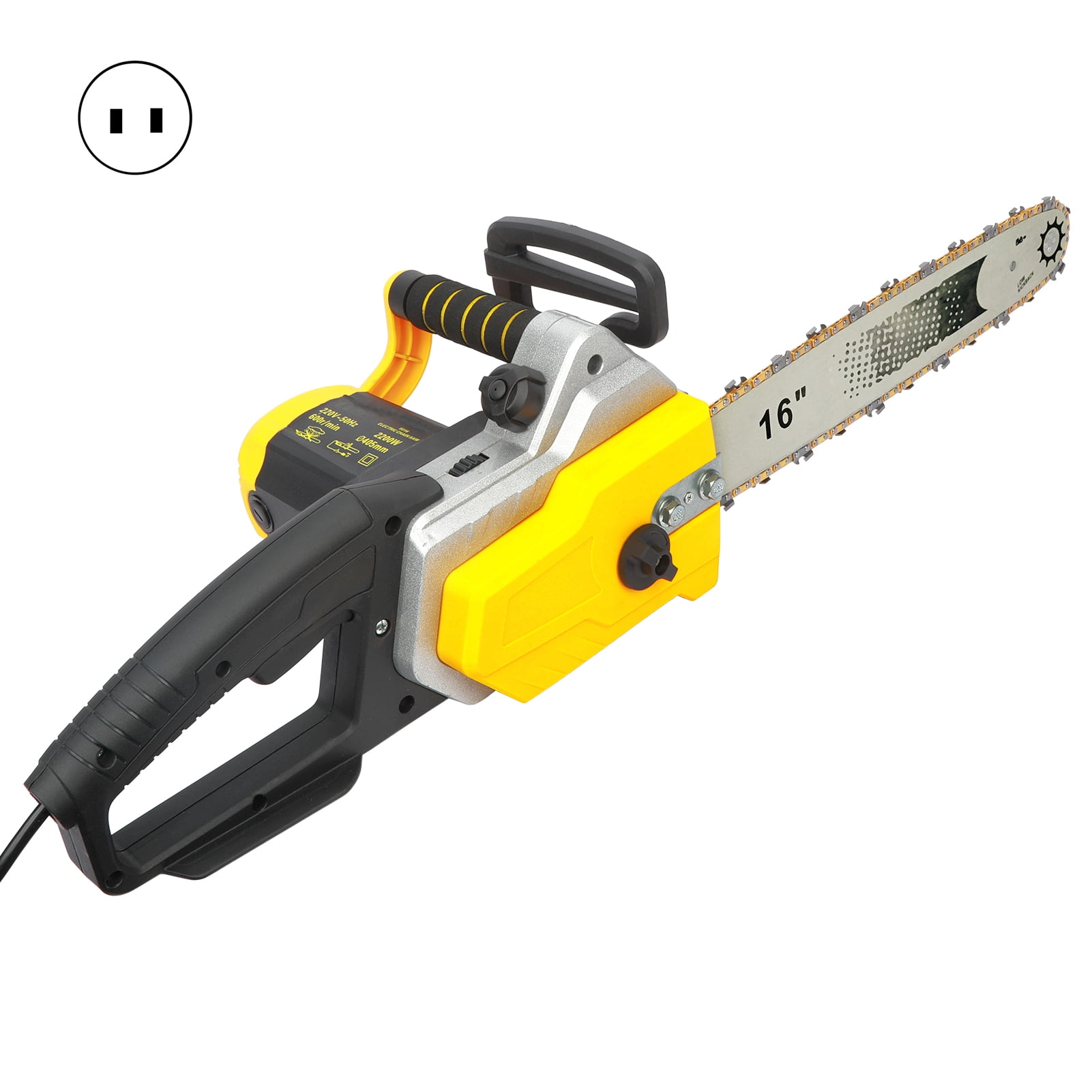 Anqbci Copper Motor Electric Chainsaw Thickened Barrier Automatic Oil ...
