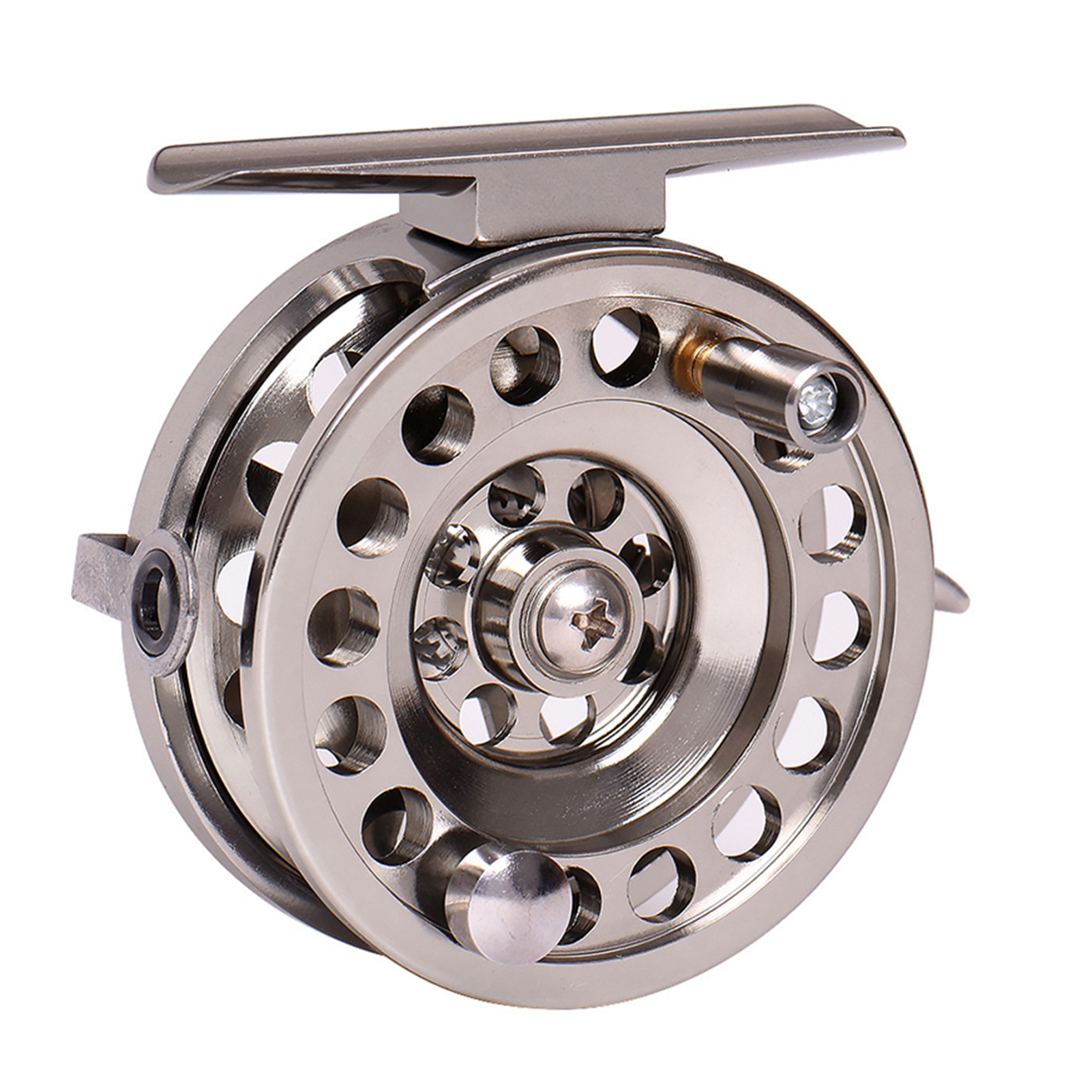 Anqbci D50/D60 Ultralight CNC Aluminum 1:1 2 Bearings Ice Fly Fishing ...