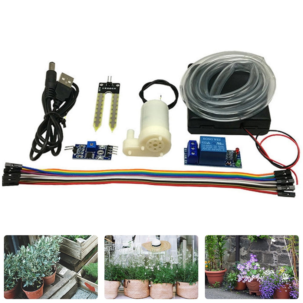 Anqbci DIY Automatic Watering Irrigation System Soil Moisture Sensor ...