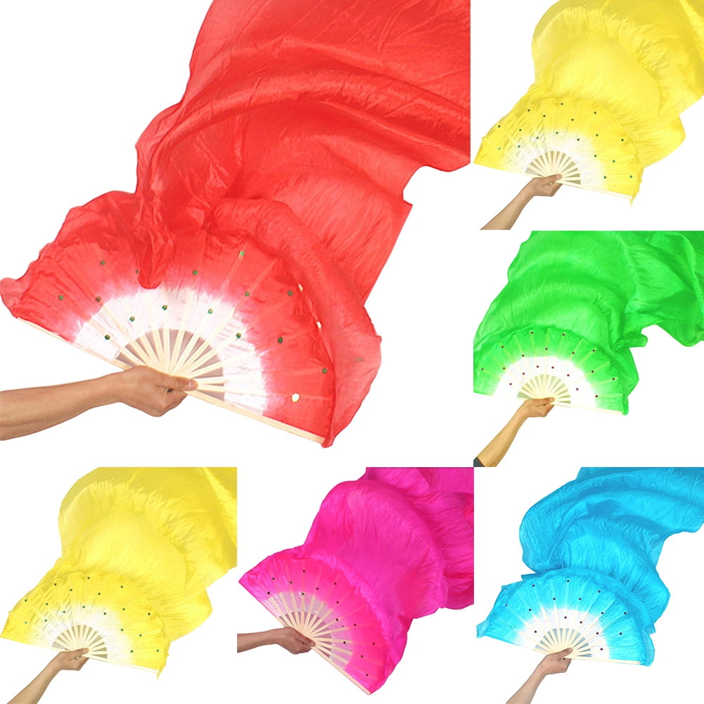 Anqbci Dance Fans Durable 5 Colors Right Hands Willowy Rivet Fixed ...