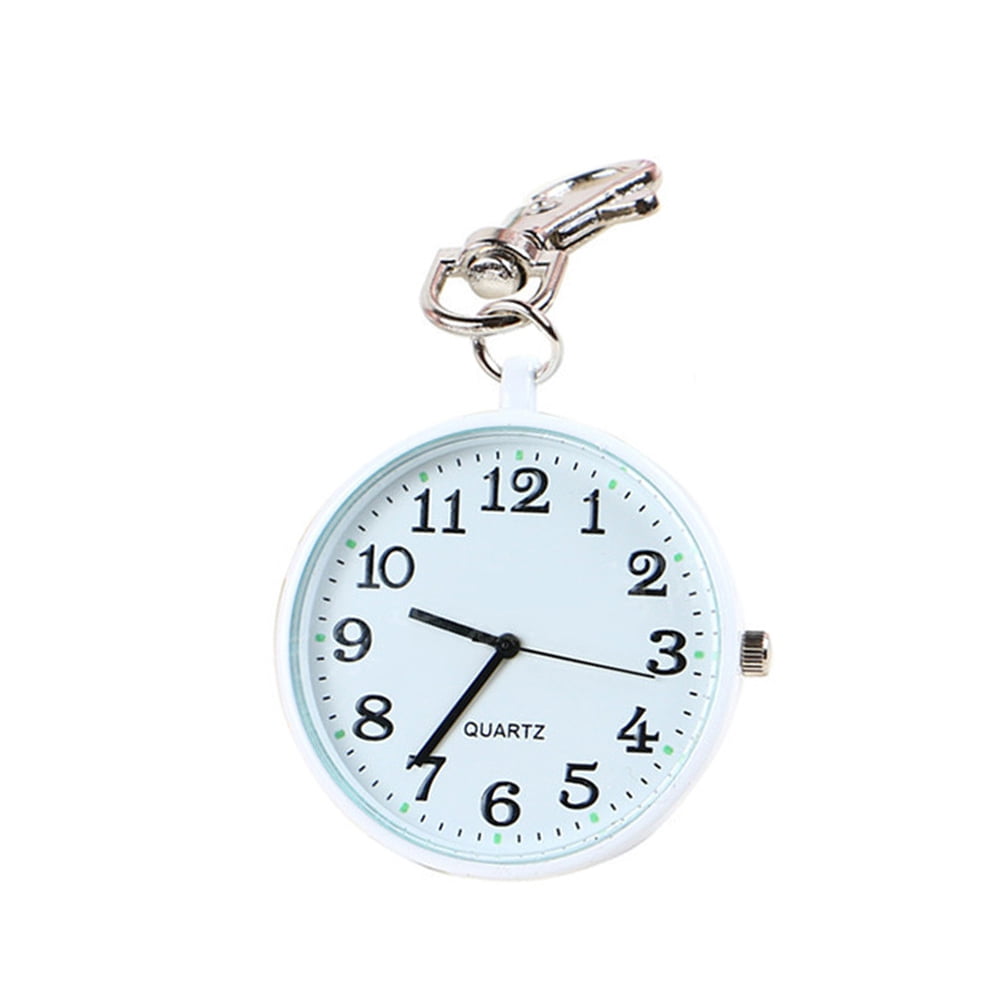 Anqbci Fashion Unisex Round Dial Quartz Analog Nurse Medical Keychain ...