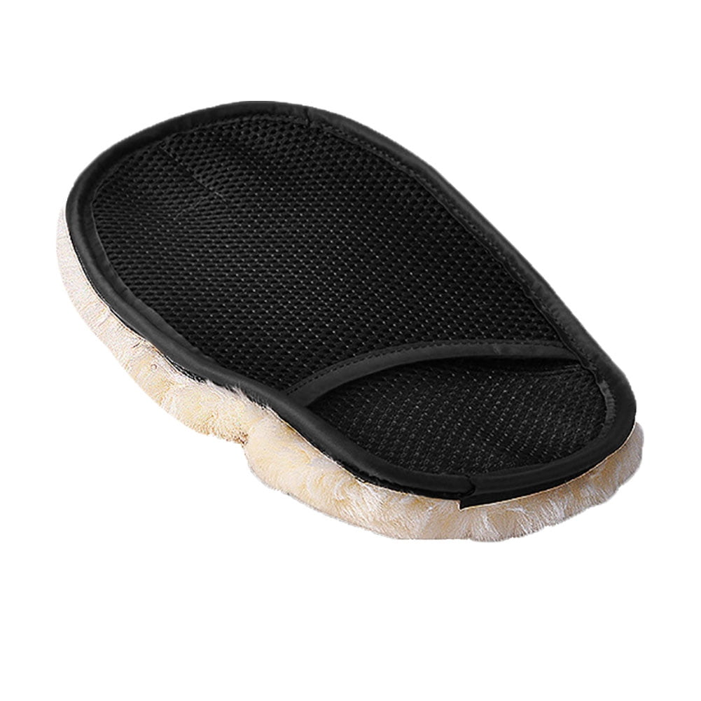 Anqbci Faux Woolen Water Absorption Car Care Cleaning Brush Mitten ...