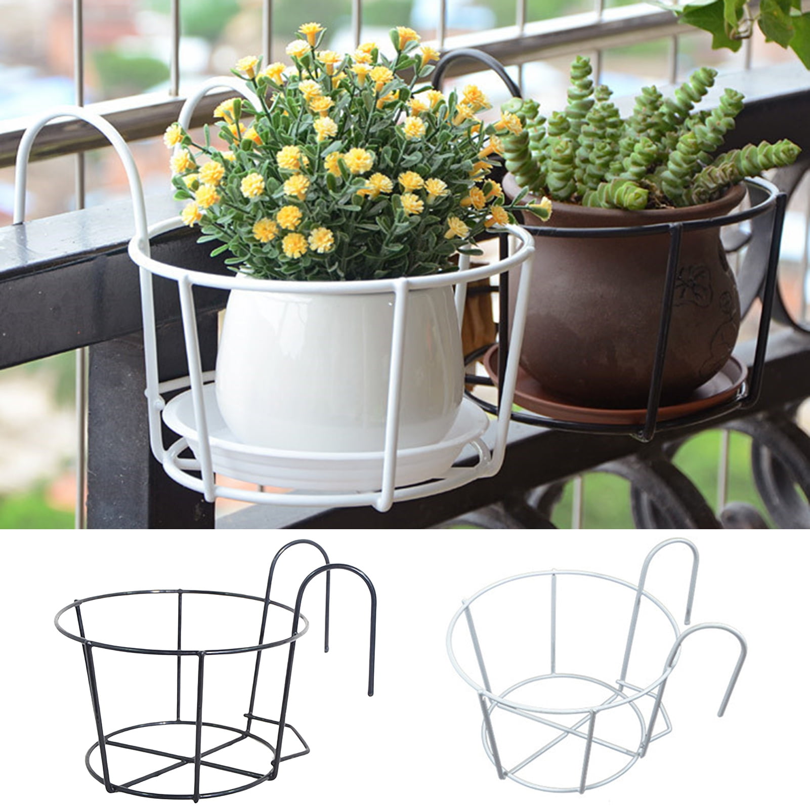 Anqbci Flower Stand Wall-mounted Easy to Install Rust Proof Strong Load ...