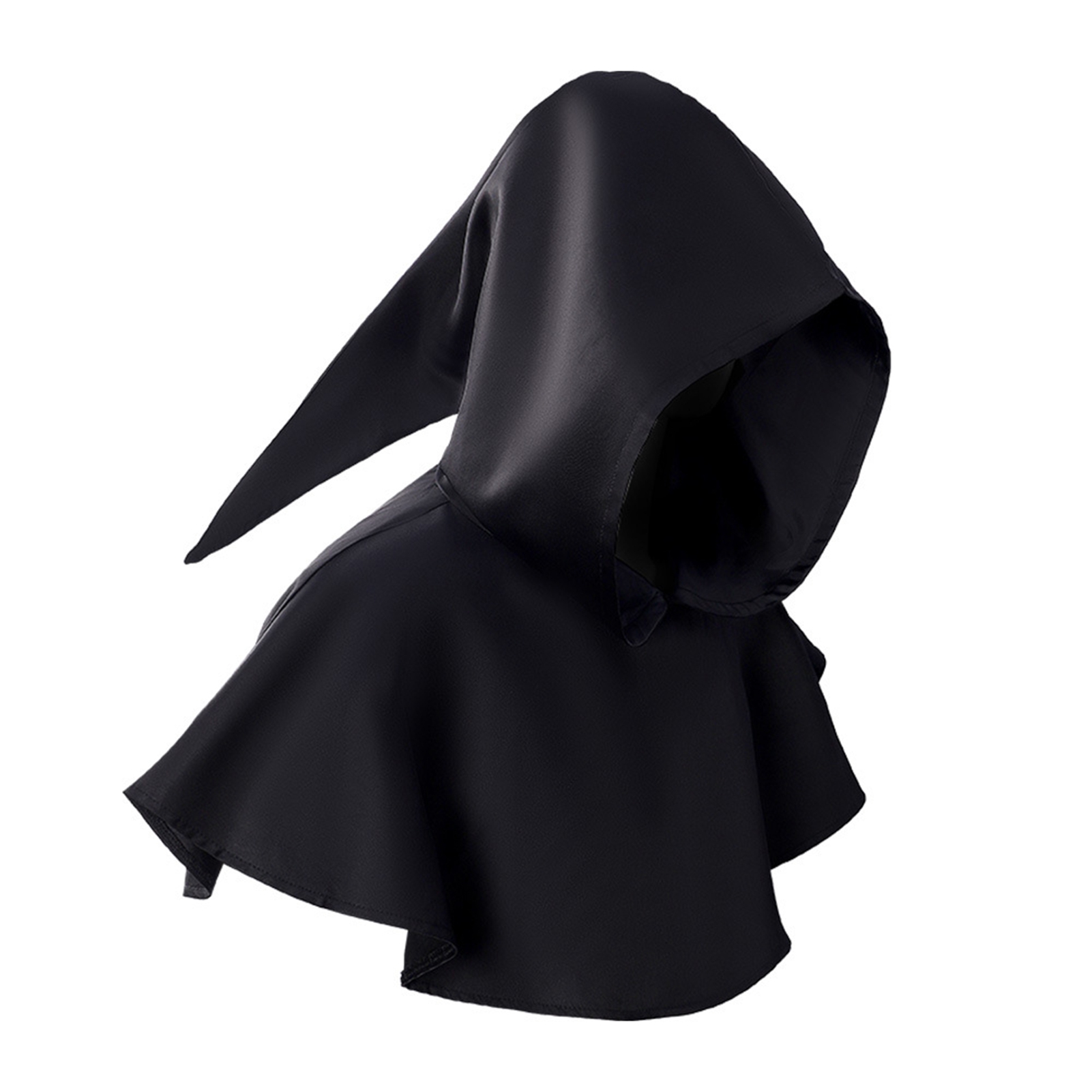 Anqbci Halloween Cape Hood Medieval Death Hat Solid Color Retro Dark ...