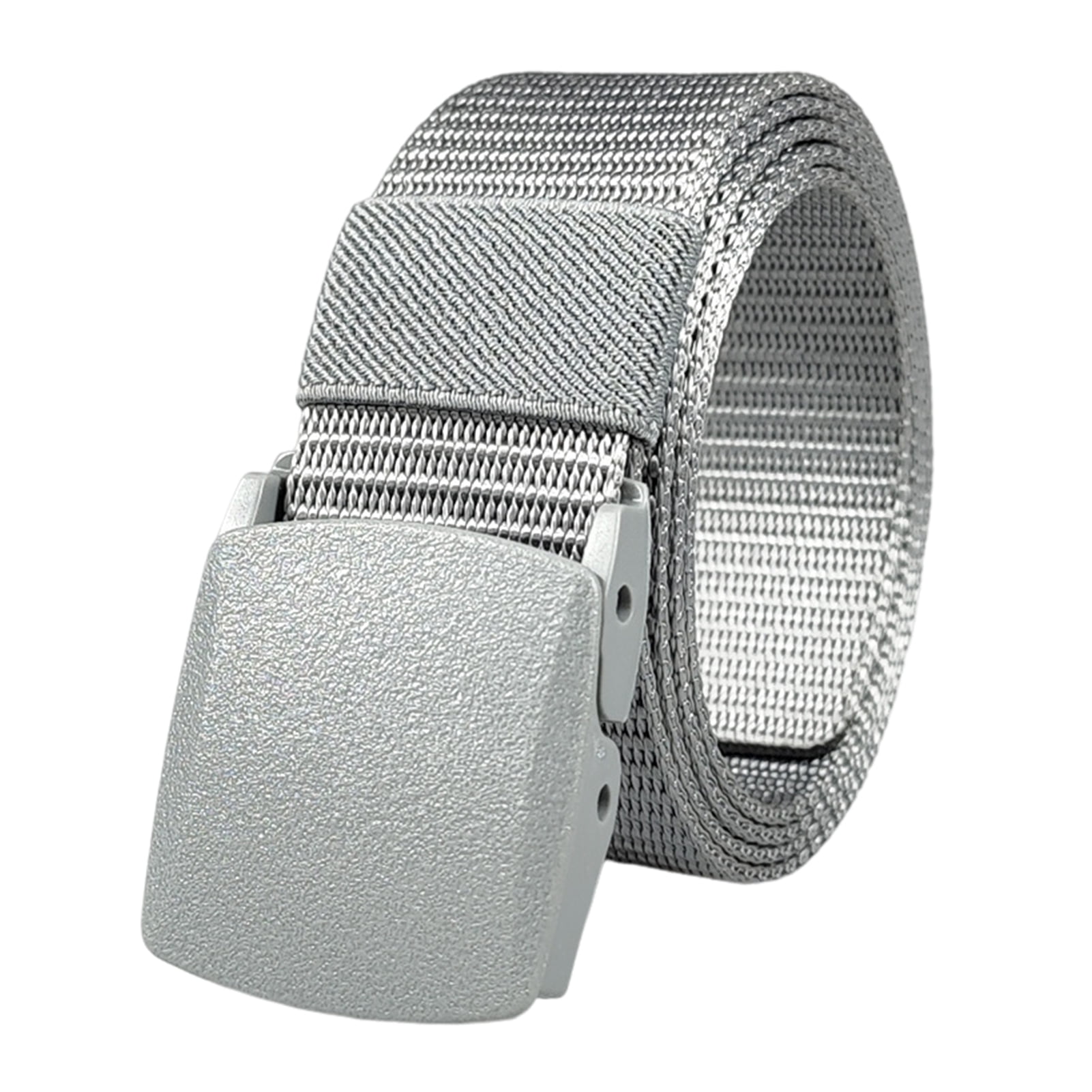 Anqbci Metal-Free Nylon Belt Men Weaving Strap - Holeless Adjustable ...