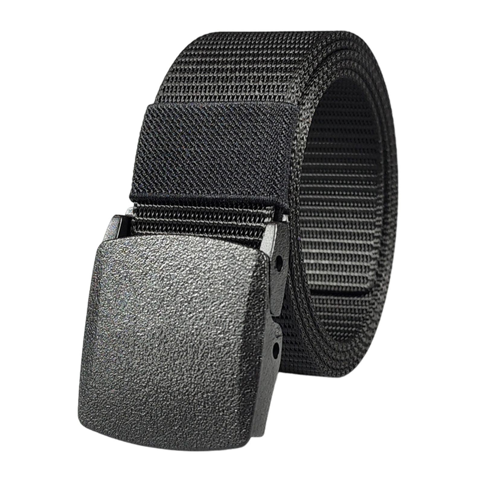 Anqbci Metal-free Nylon Belt Men Weaving Strap Holeless Adjustable ...