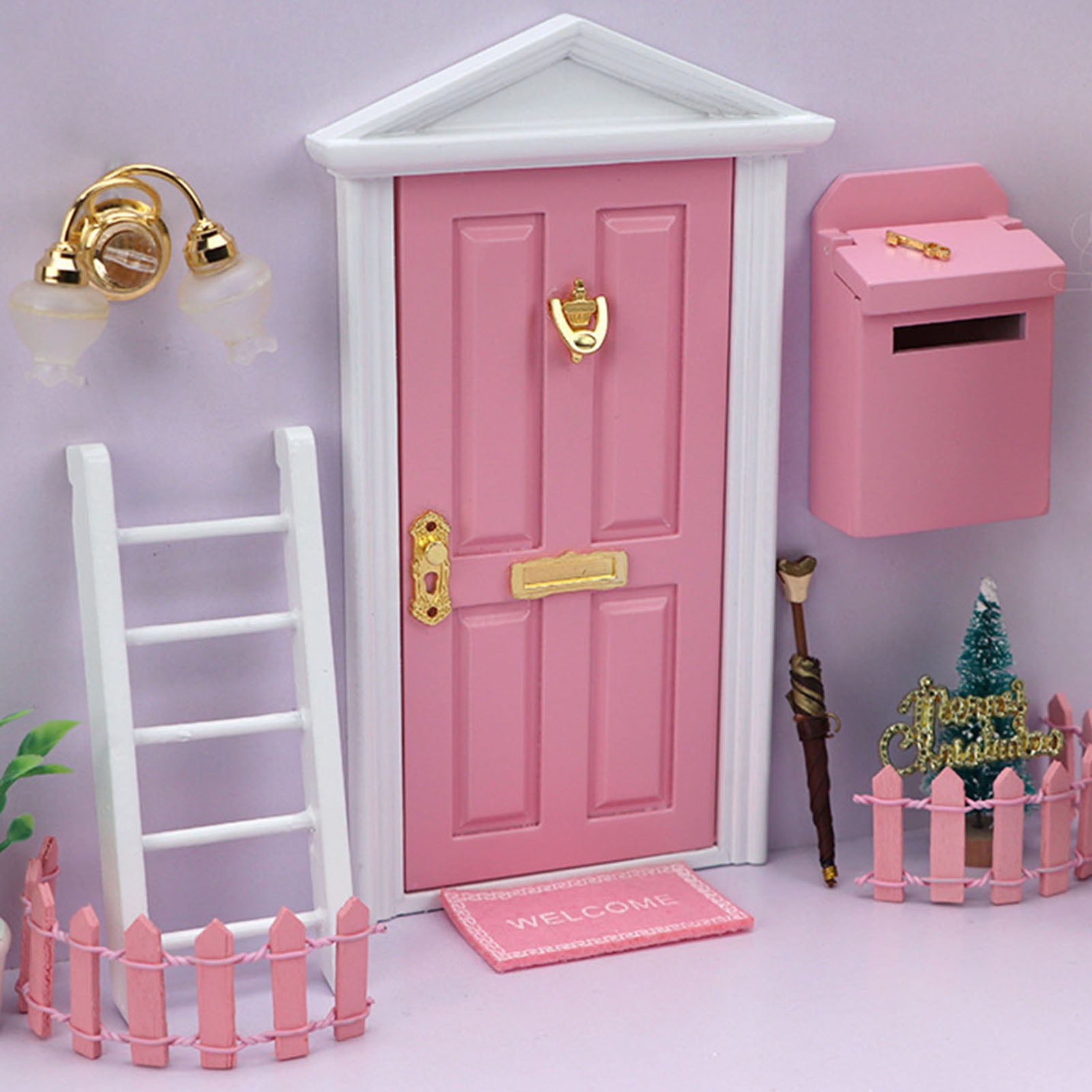 Anqbci Mini Fairy Door Corrosion Resistant Moisture-proof Micro Decor ...